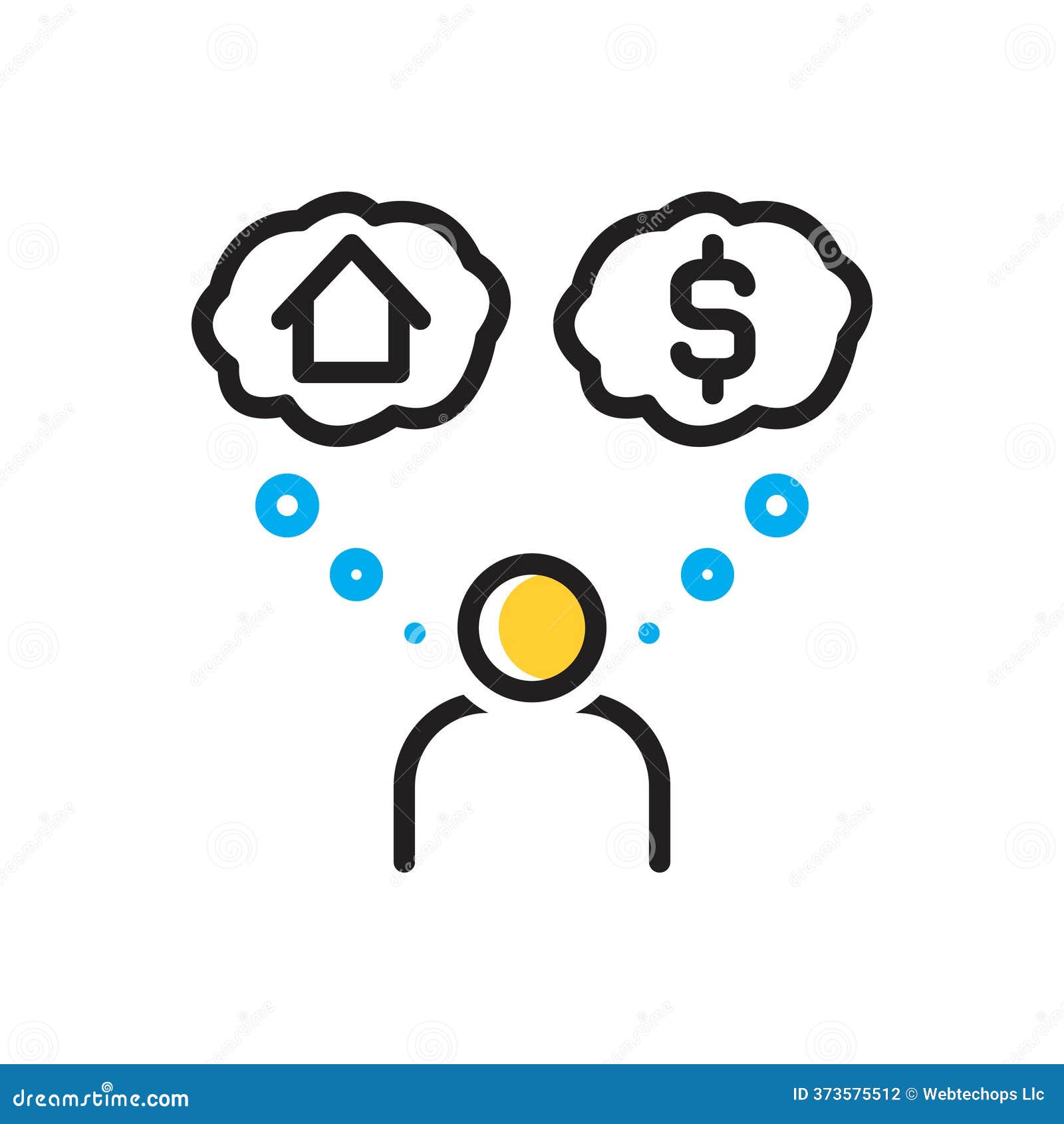 Mix Icon For Assume, Suppose And Consider Cartoon Vector ...