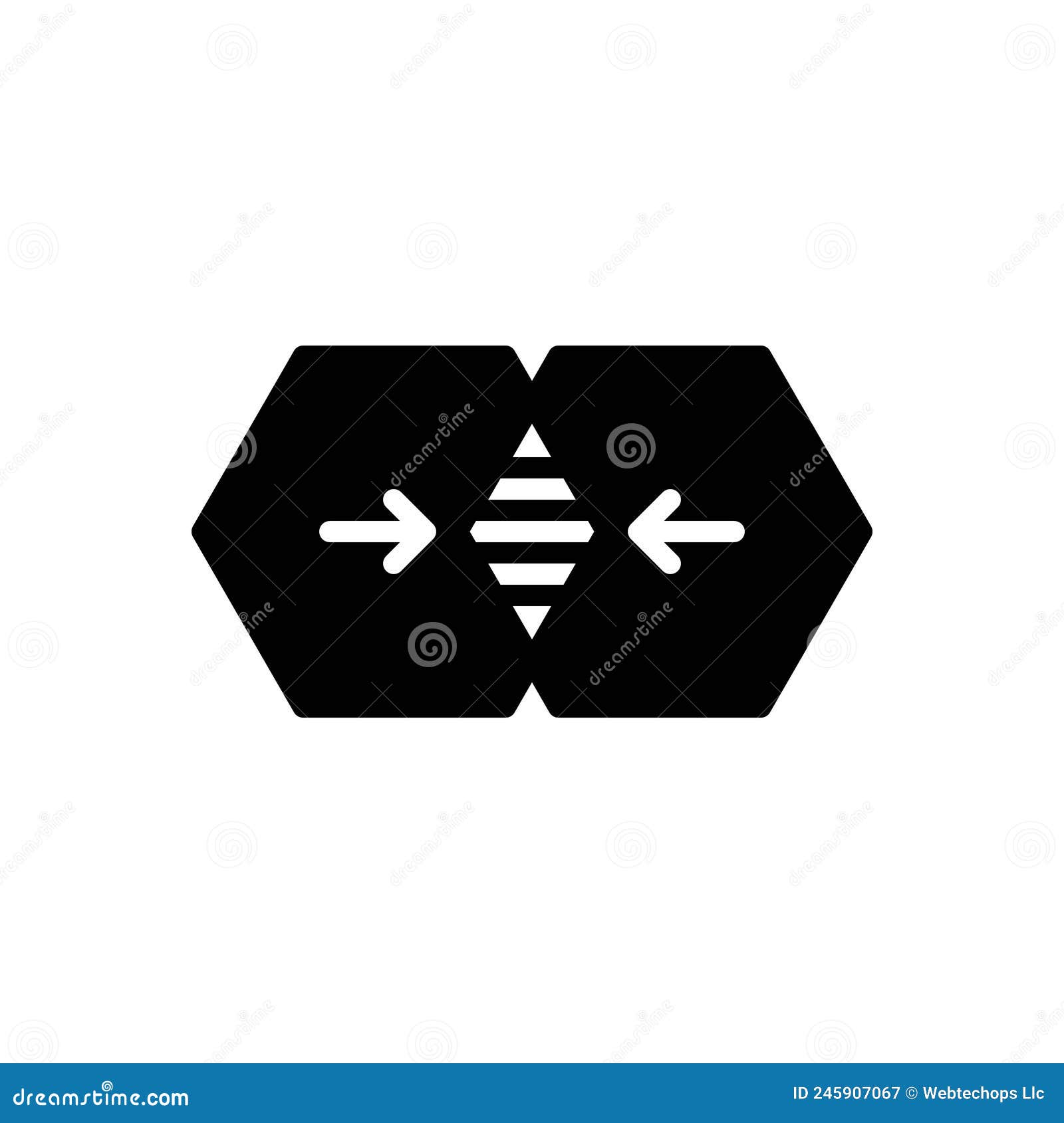 Black Solid Icon for Implied, Implicit and Indirect Stock Vector ...