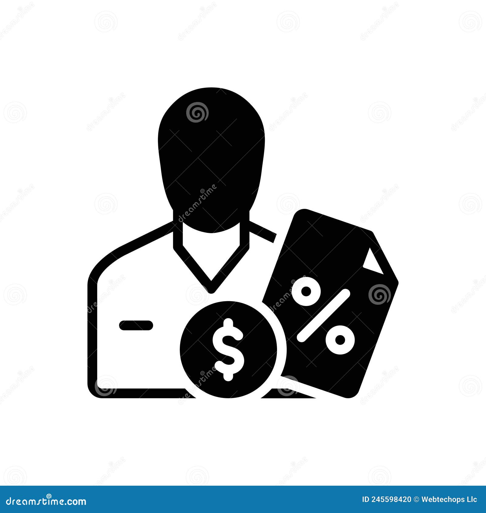 Black Solid Icon for Imposed, Foist and Levy Stock Vector ...