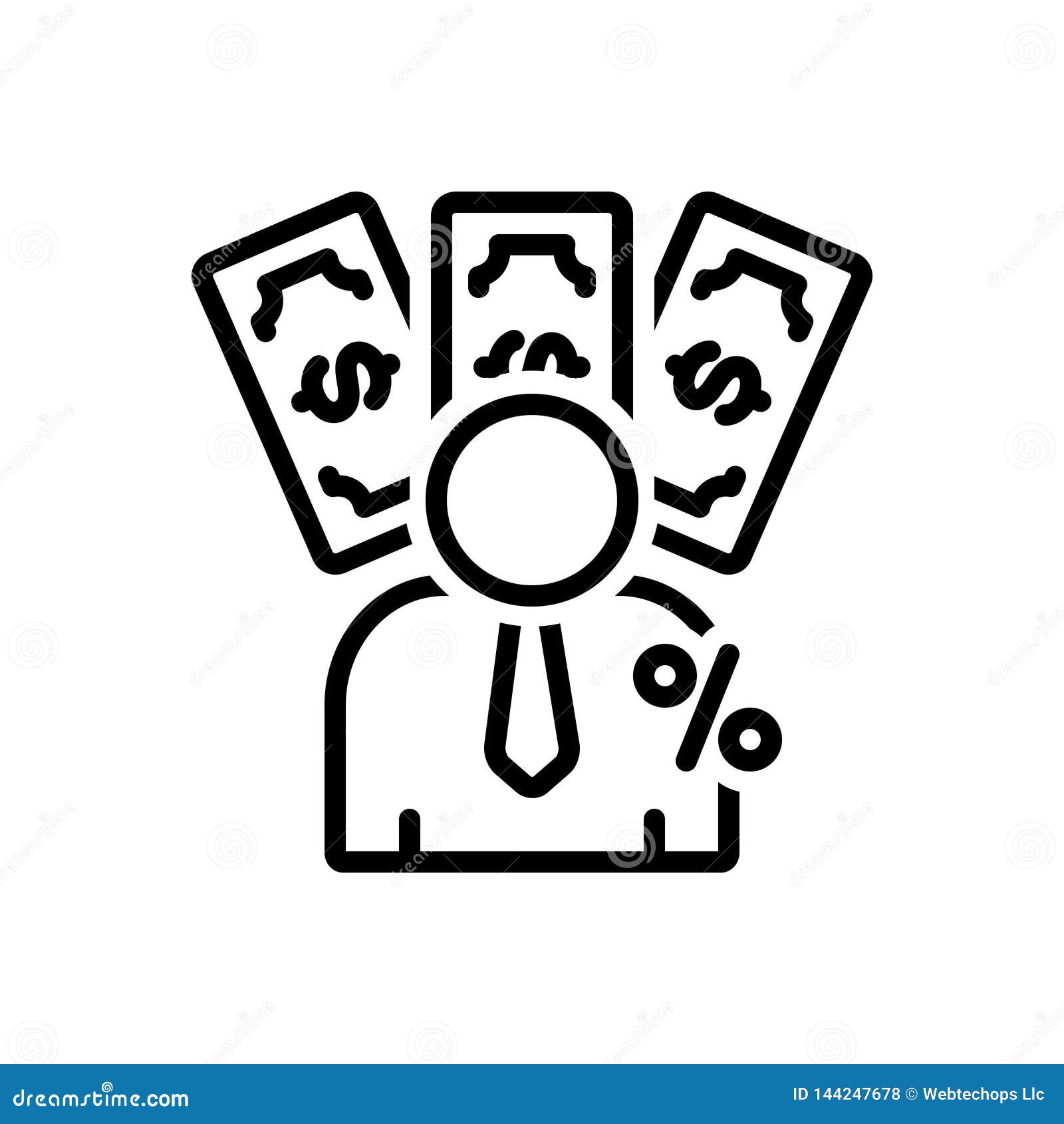 Attribution Icon. Simple Line Element From Affiliate Marketing ...