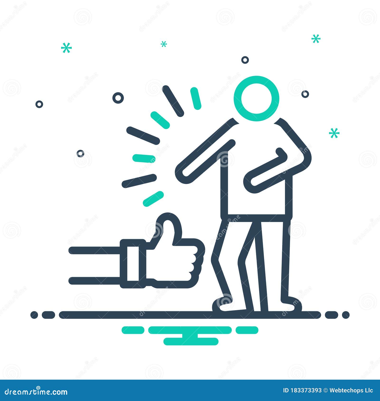 Mix Icon for Impress, Make an Impression and Affect Stock Vector ...