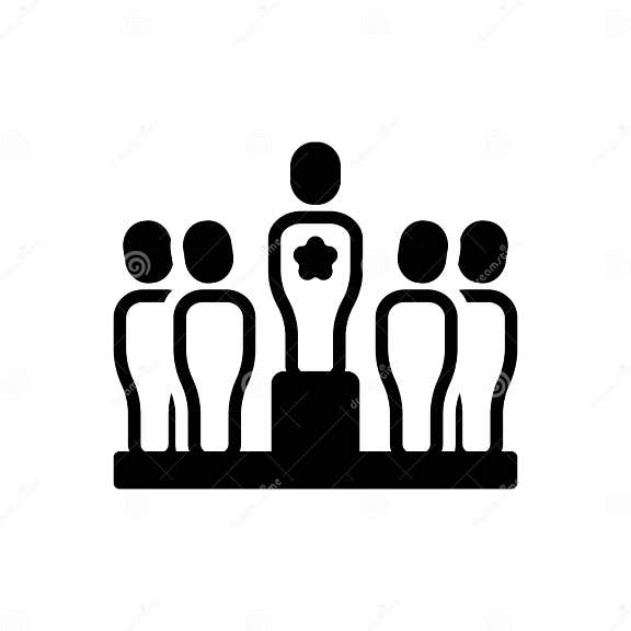 Black Solid Icon for Impressive, Powerful and Effective Stock Vector ...