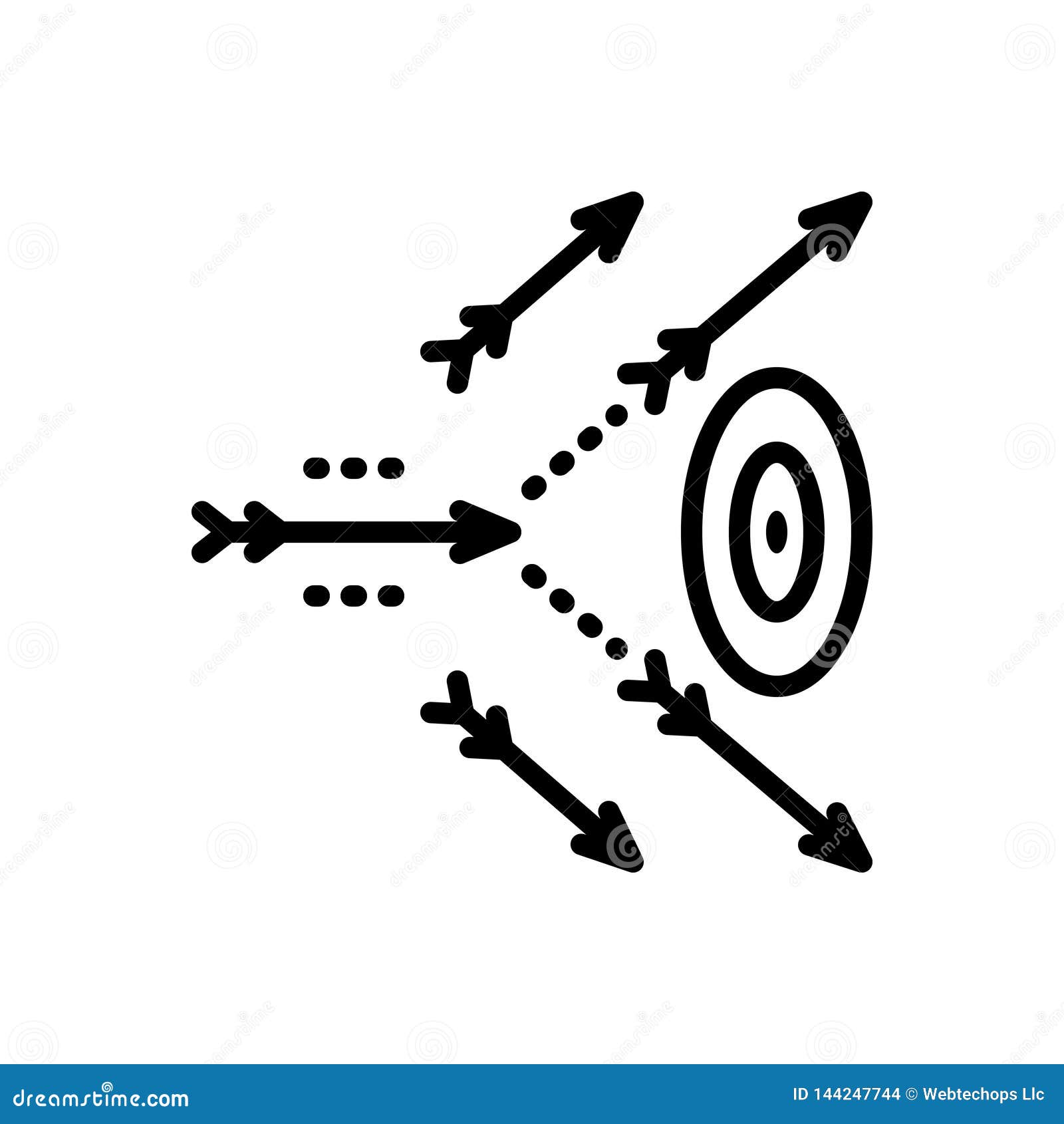 Black Line Icon for Inaccurate, Missing and Wrong Stock Vector ...