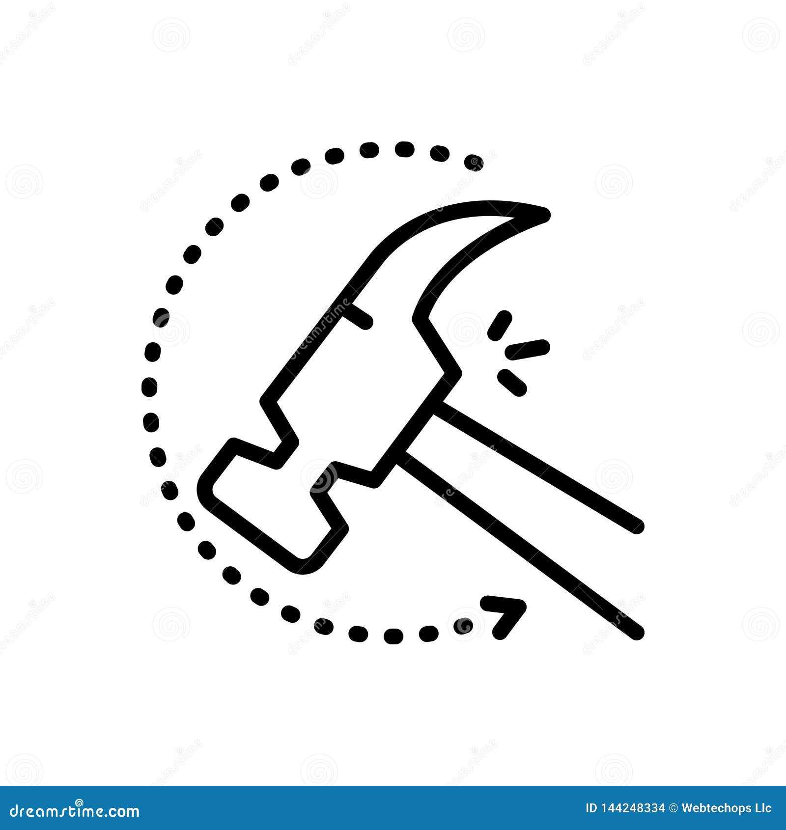 Black Line Icon for Indestructible, Unbreakable and Durable Stock ...