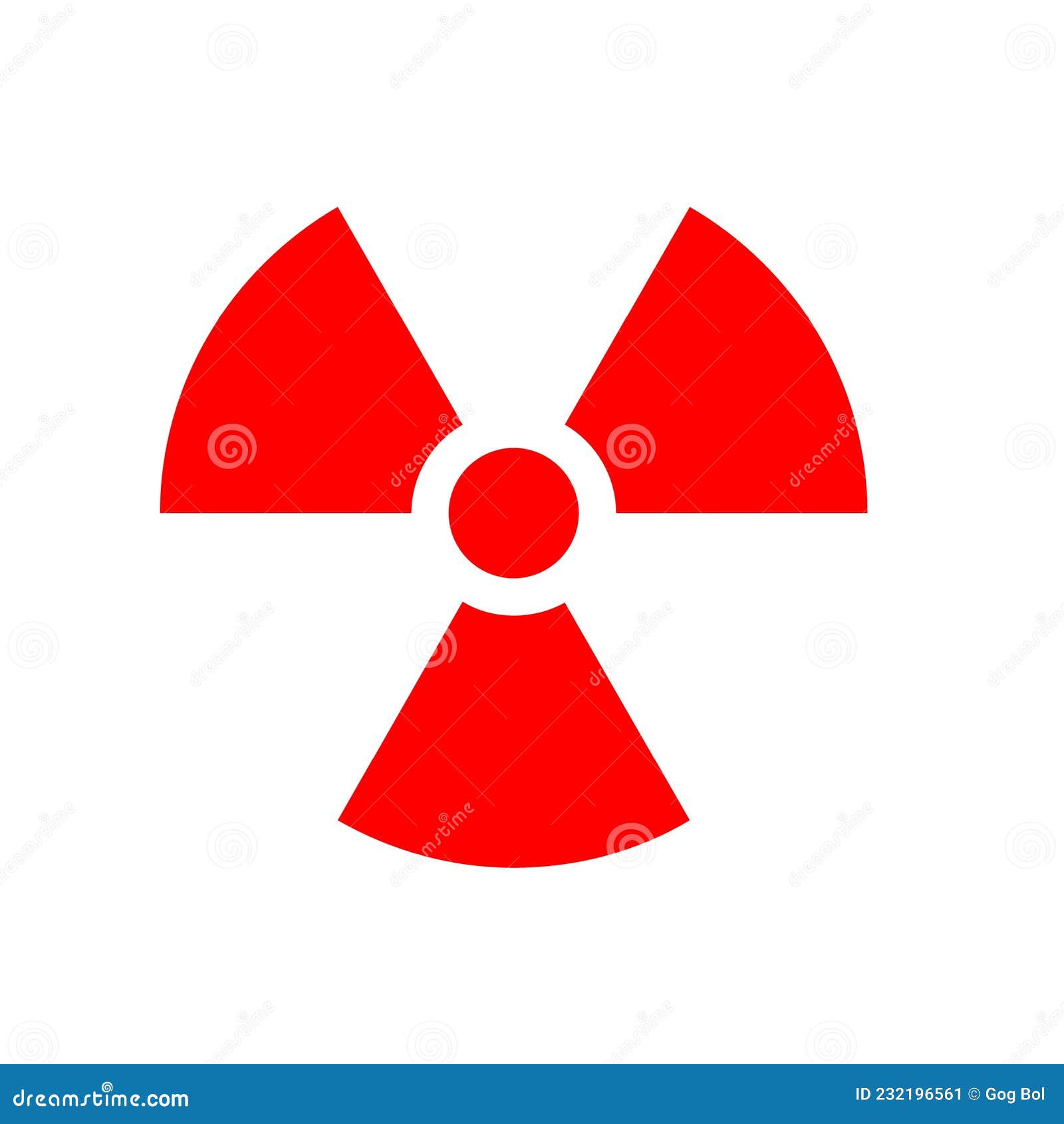 Icon Indicating a Radioactive Substance Stock Illustration ...