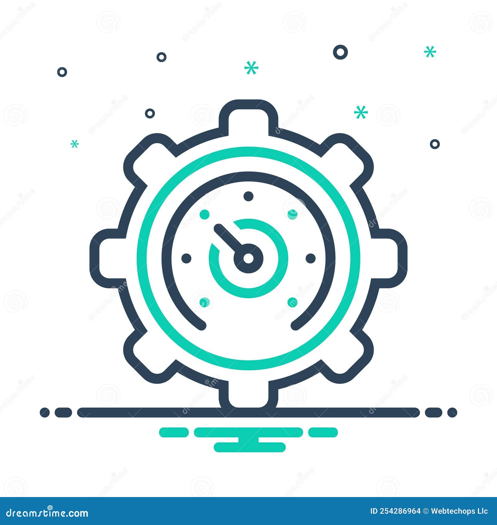 Mix Icon for Indicators, Measure and Gauge Stock Vector - Illustration ...