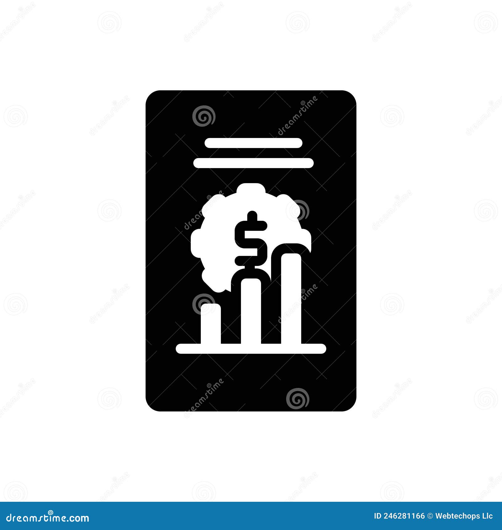 Black Solid Icon for Indices, Indictor and Scale Stock Vector ...