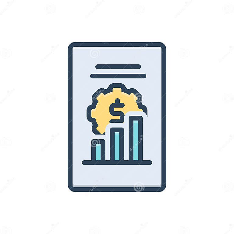 Color Illustration Icon for Indices, Indicator and Scale Stock Vector ...