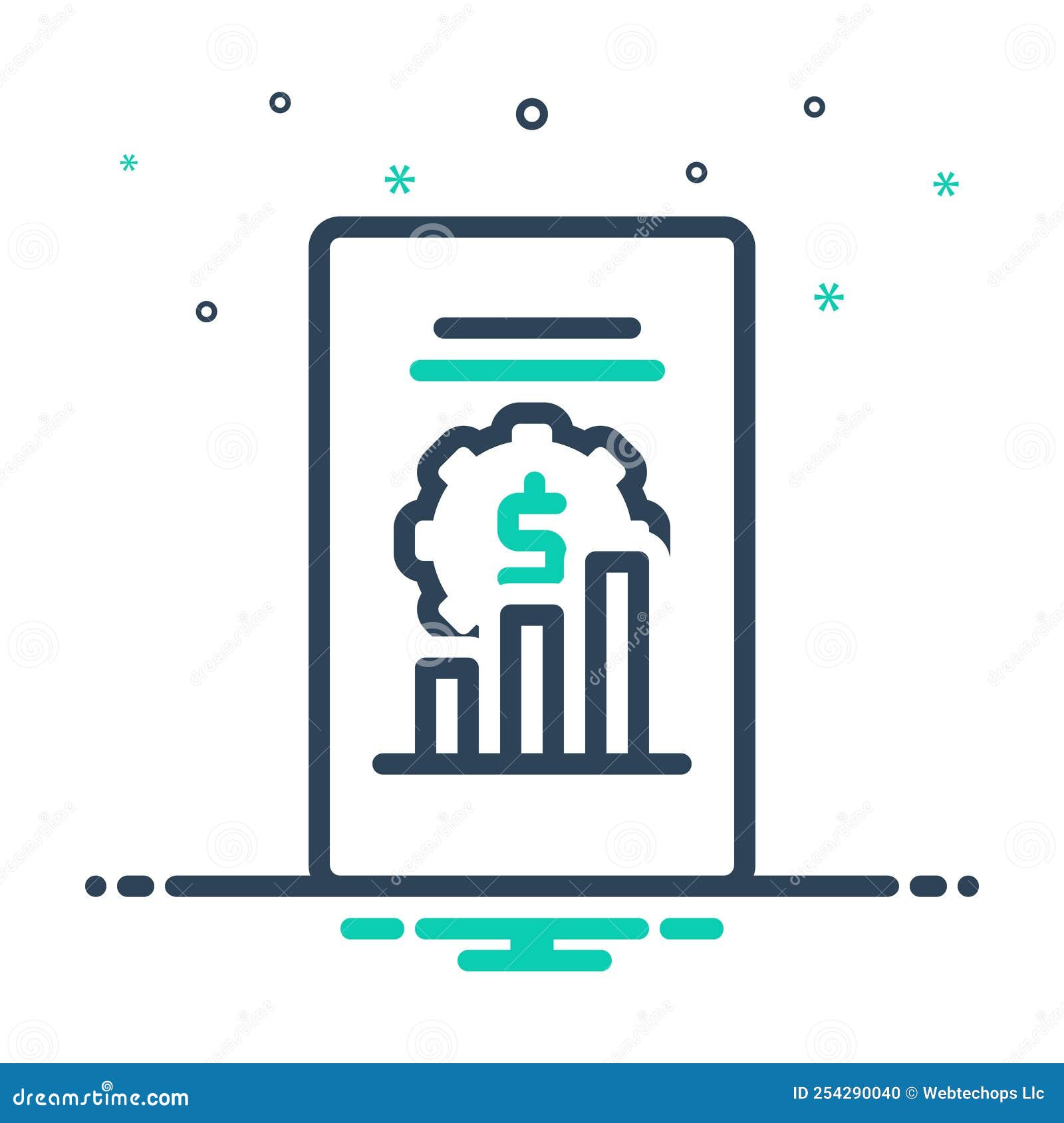 Mix Icon for Indices, Indicator and Scale Stock Vector - Illustration ...