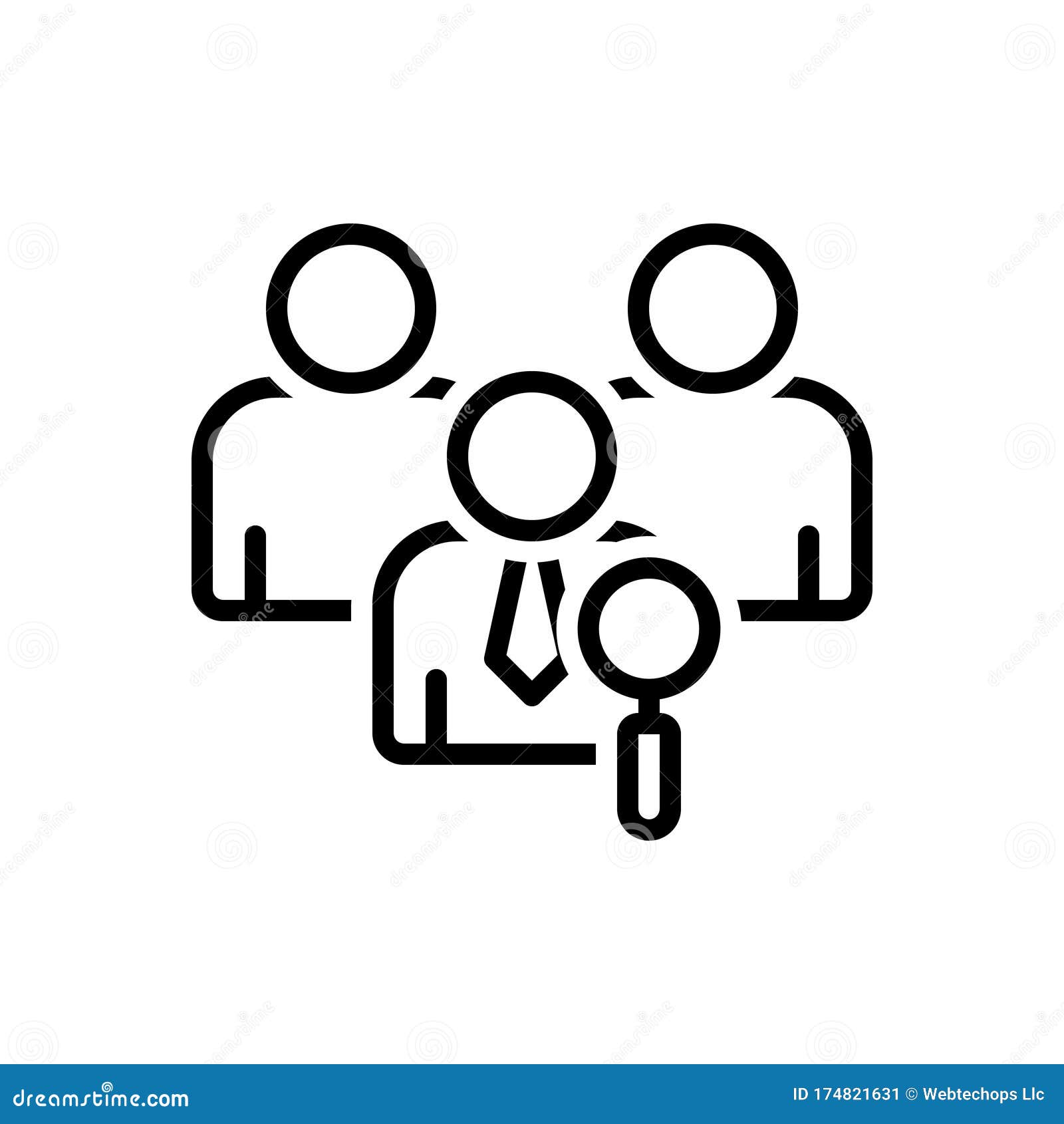 Black Line Icon for Individual, Personal and Private Stock Illustration ...