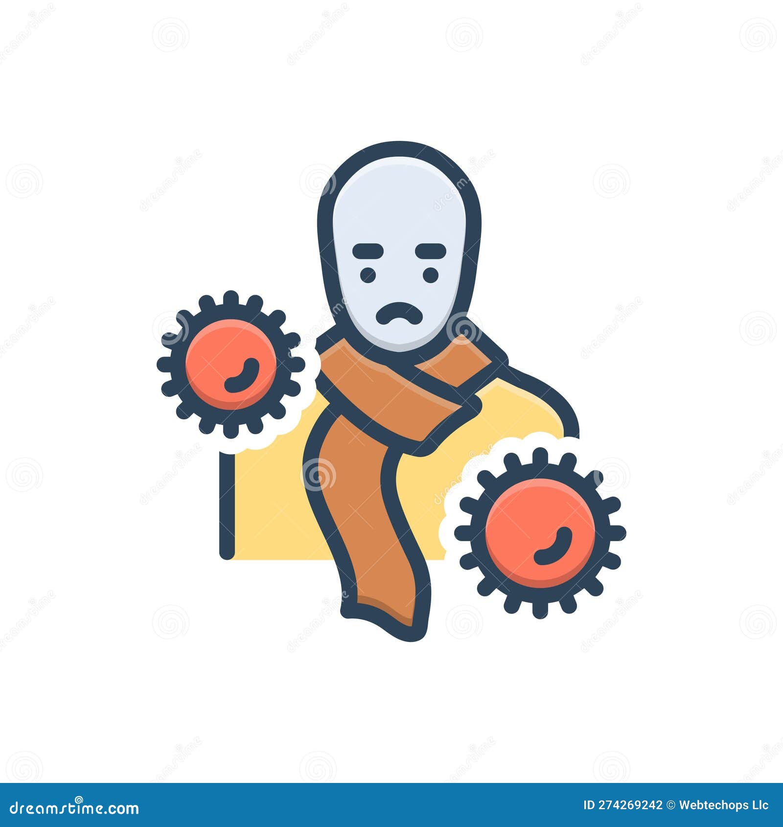 Color Illustration Icon for Infected, Infectious and Epidemic Stock ...