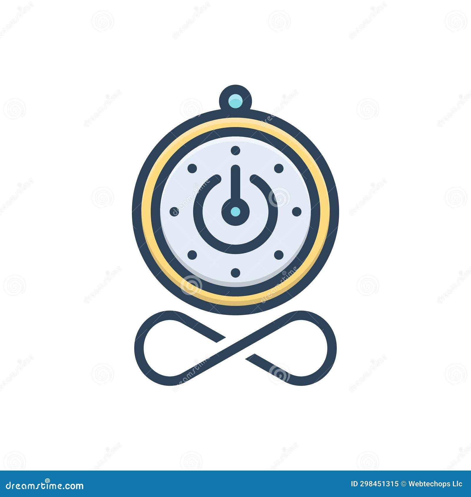 Color Illustration Icon for Infinite Time, Timer and Countdown Stock ...