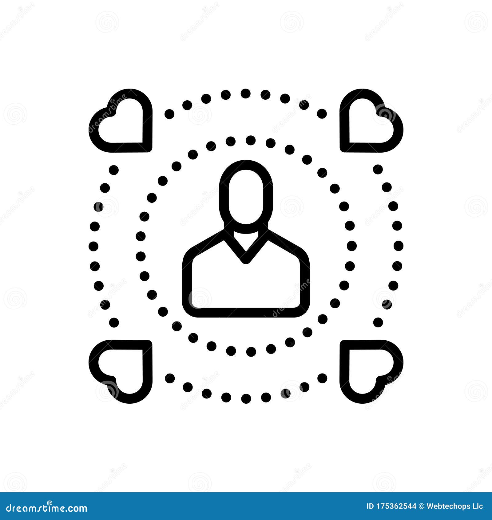 Line Influence Icons Cartoon Vector | CartoonDealer.com #70744737