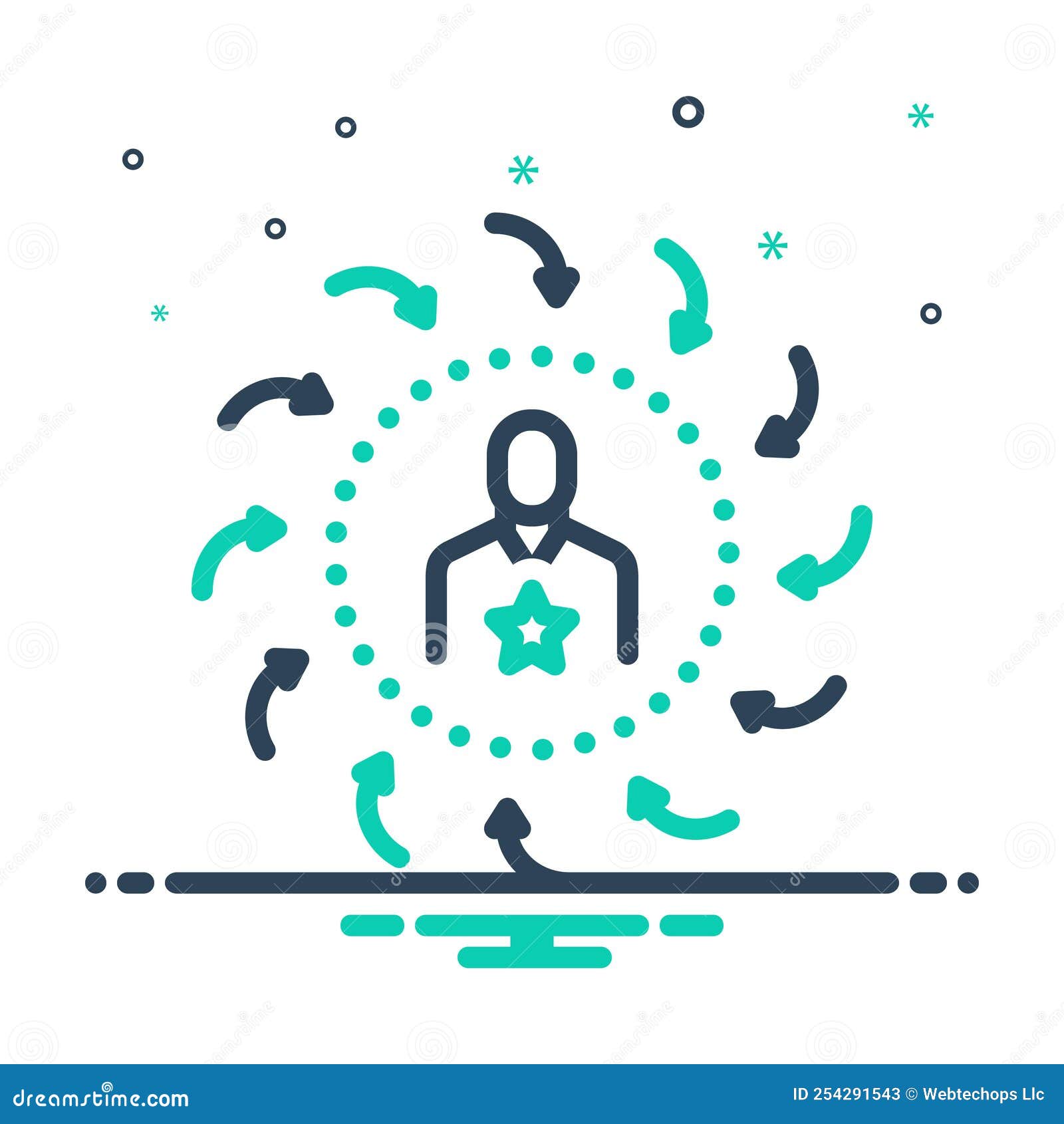 Mix Icon for Influences, Effect and Impact Stock Vector - Illustration ...