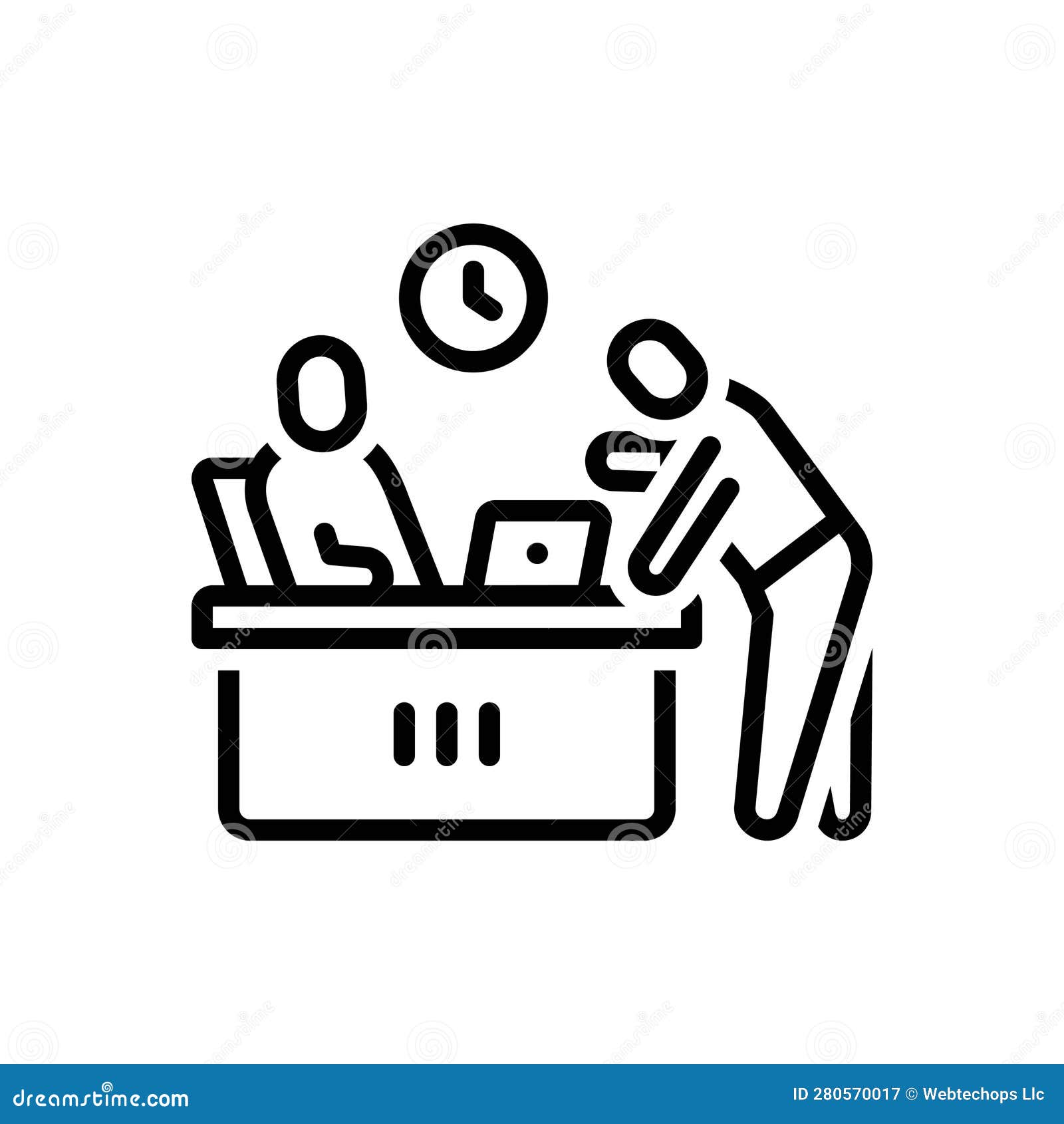 Black Line Icon for Informal, Unofficial and Communication Stock Vector ...