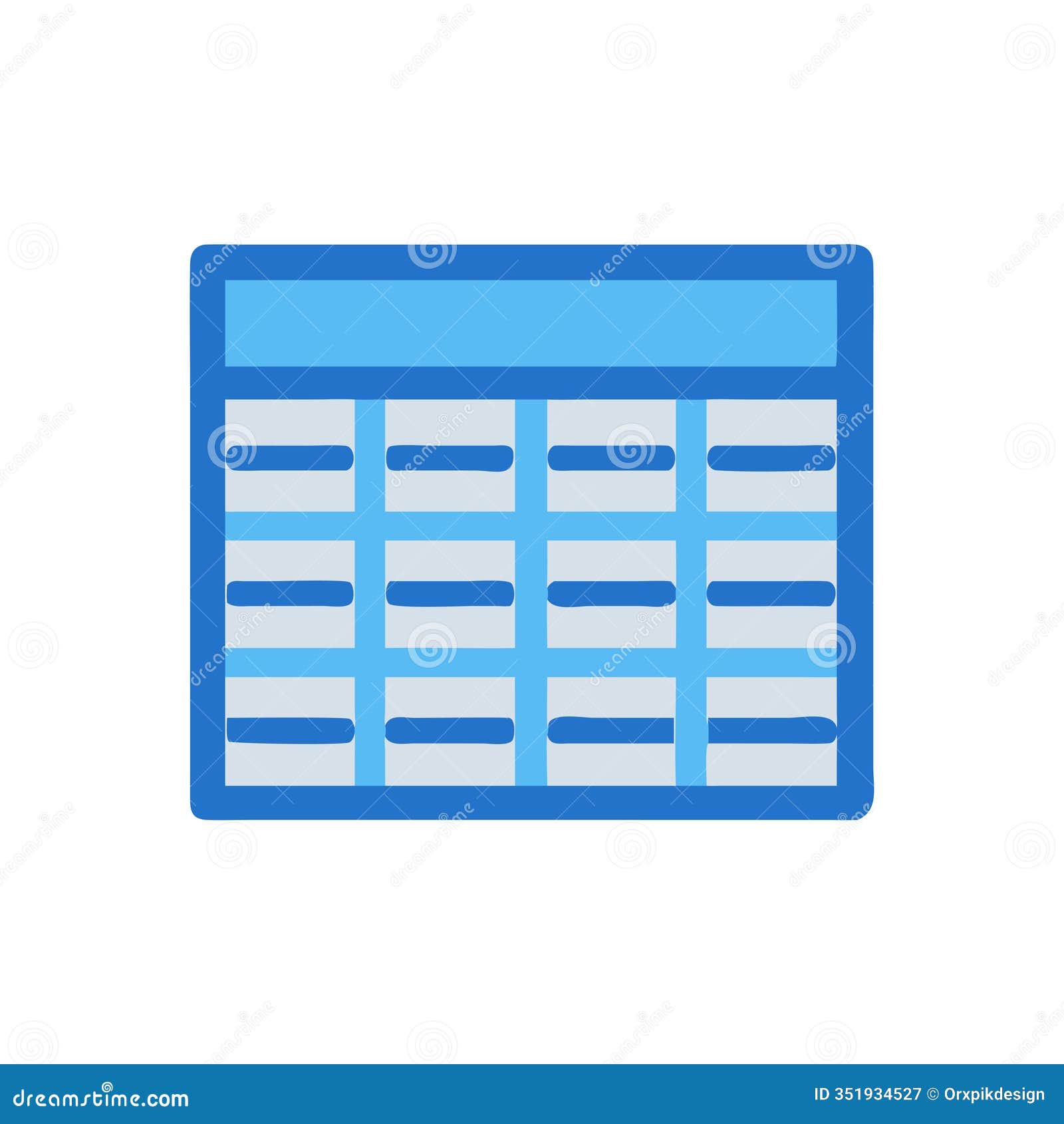 Mix Icon For Tables, Excel And Document Cartoon Vector | CartoonDealer ...