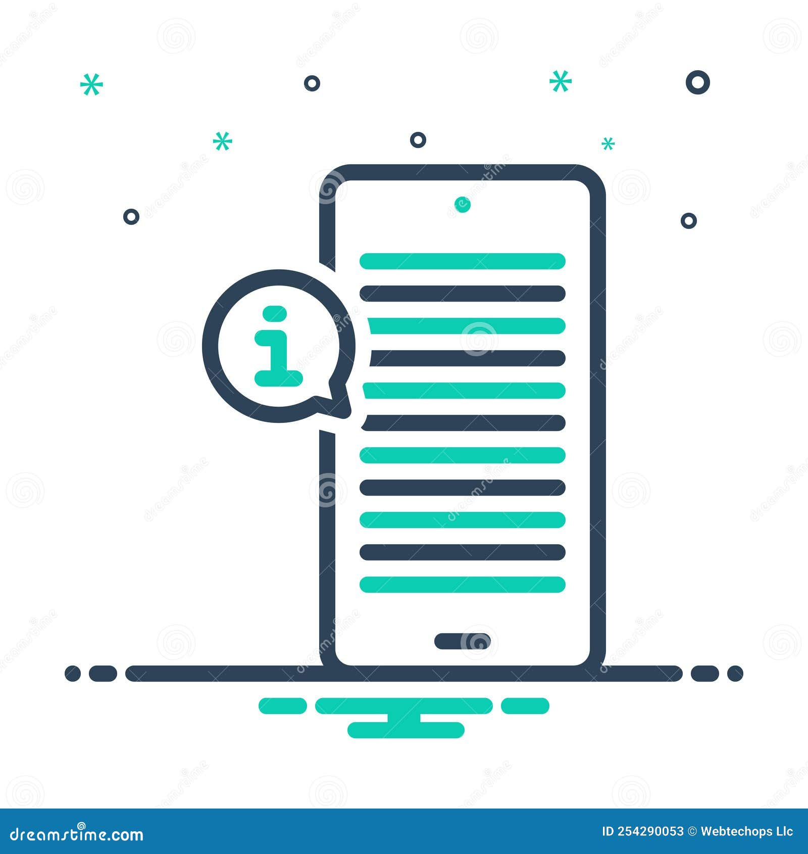 Mix Icon for Informational, Descriptive and Details Stock Vector ...