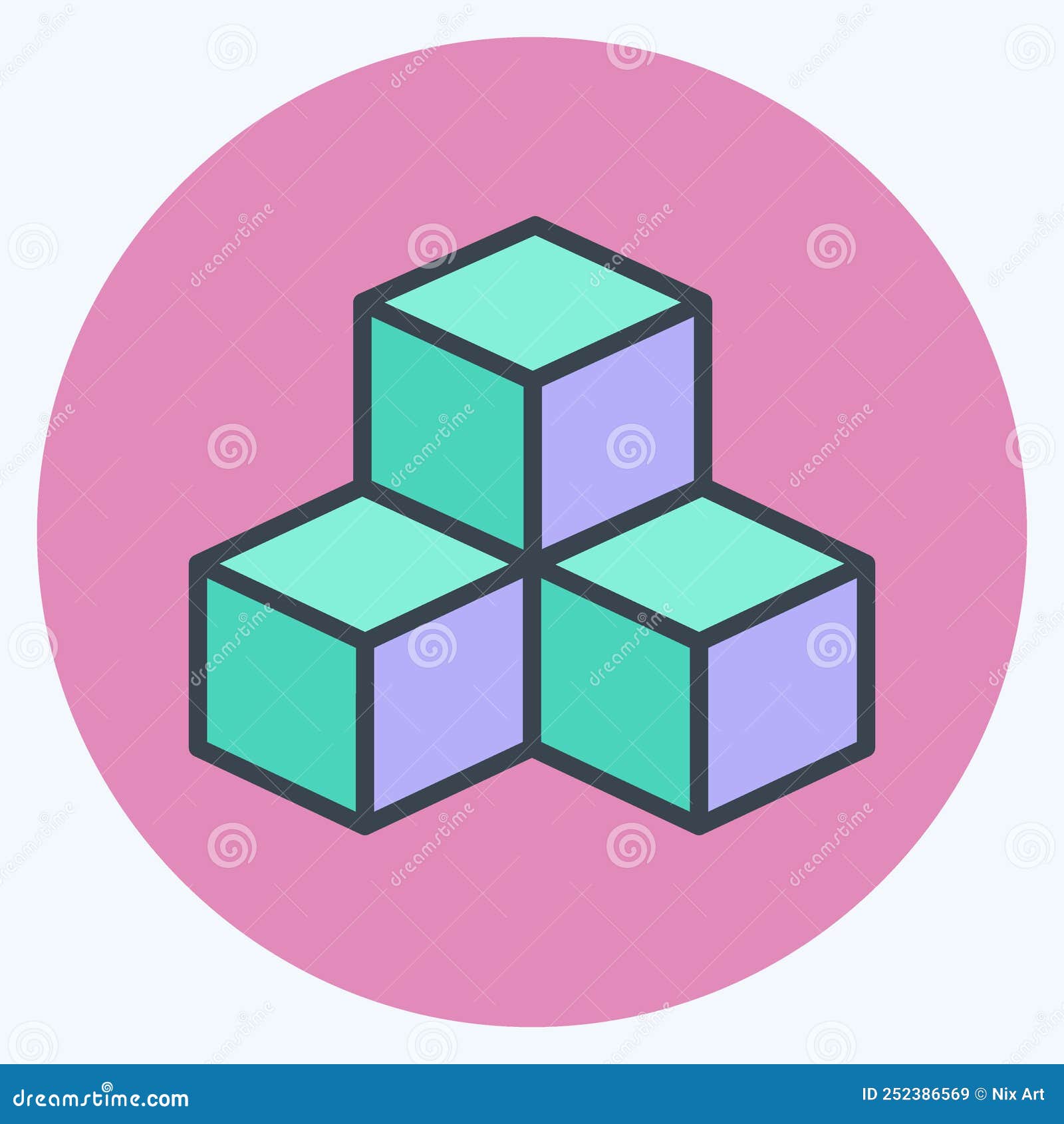 Icon Infrastructure. Suitable for Community Symbol. Color Mate Style ...