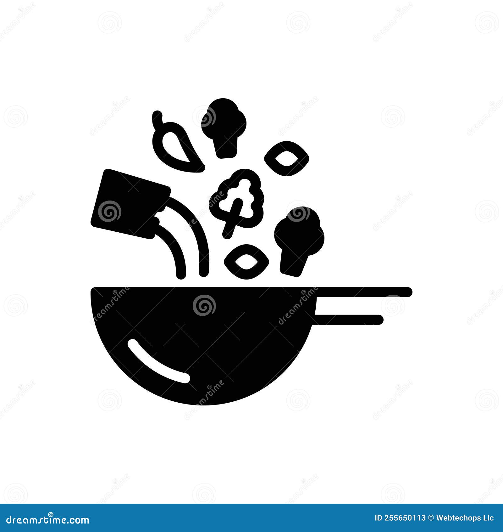 Black Solid Icon for Ingredients, Recipe and Ingredients Stock Vector ...