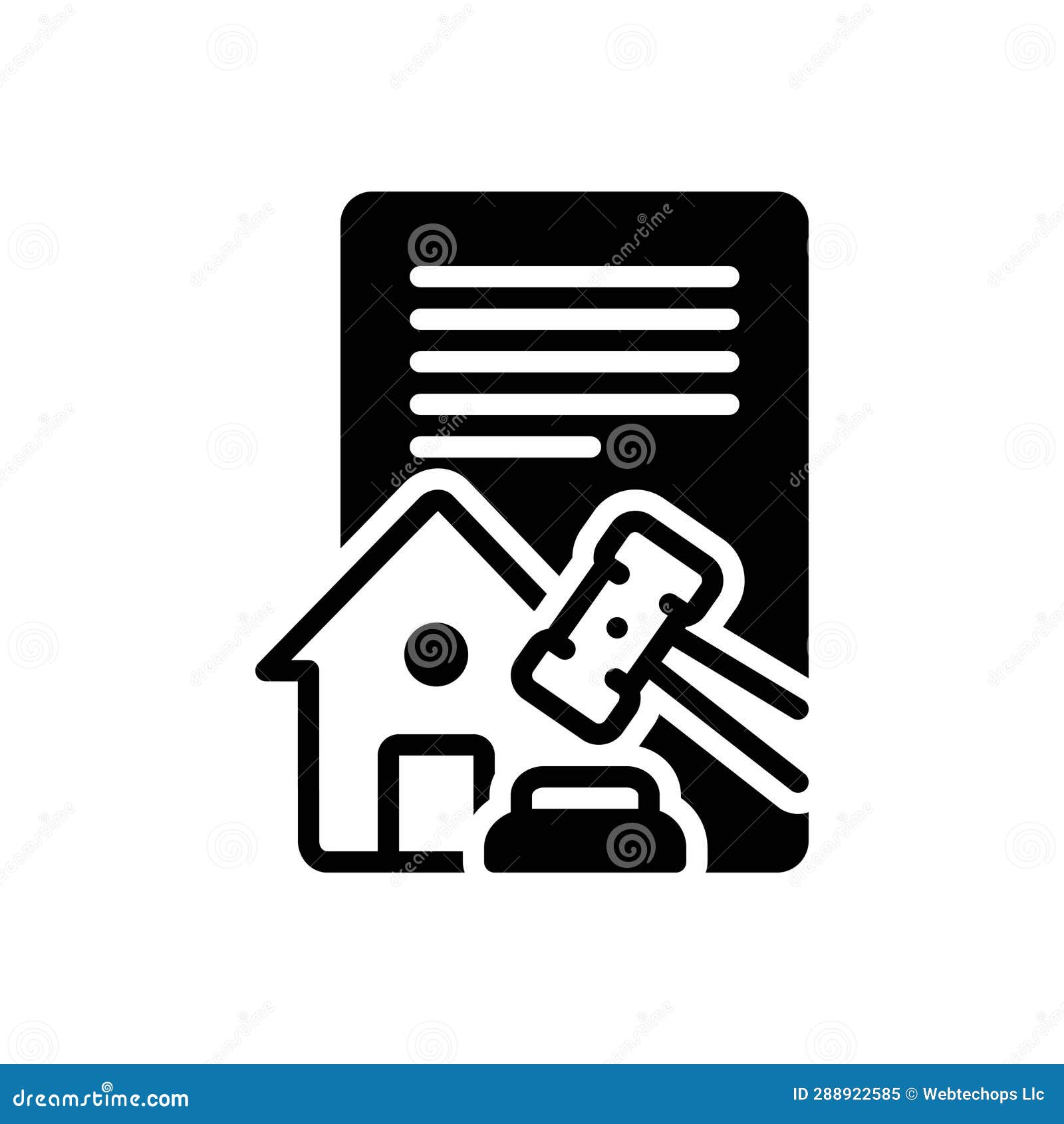 Black Solid Icon for Inherited, Hereditary and Revenue Stock Vector ...