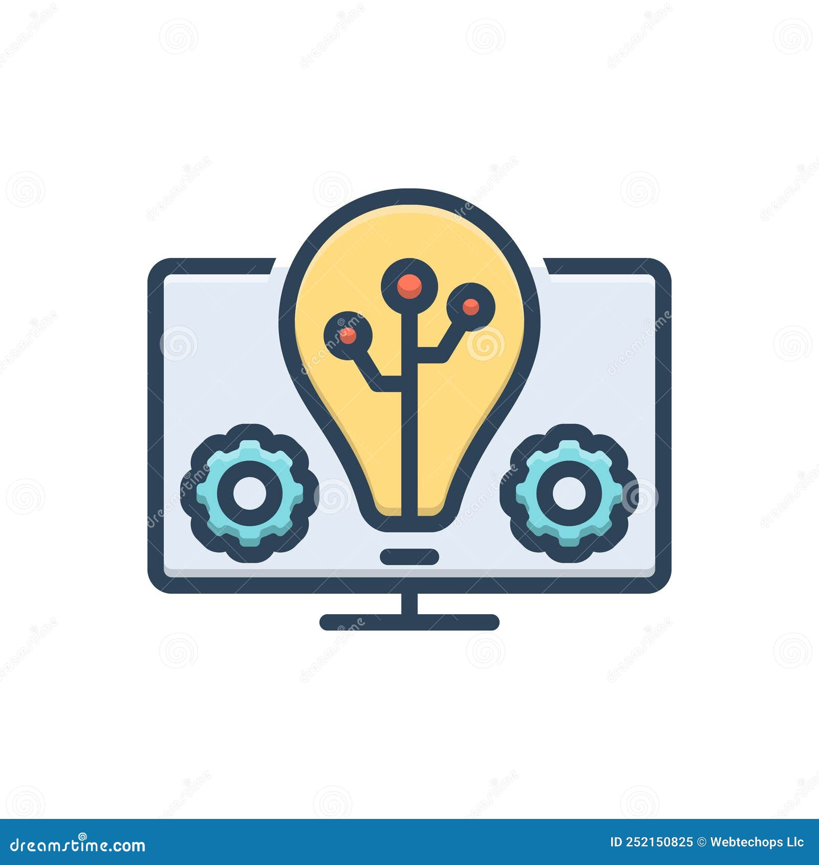 Color Illustration Icon for Innovation, Modernization and Customize ...