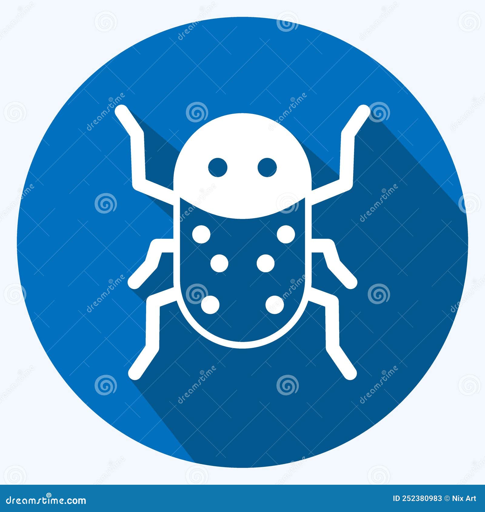 Icon Insect Infestation. Suitable for Disasters Symbol. Long Shadow ...