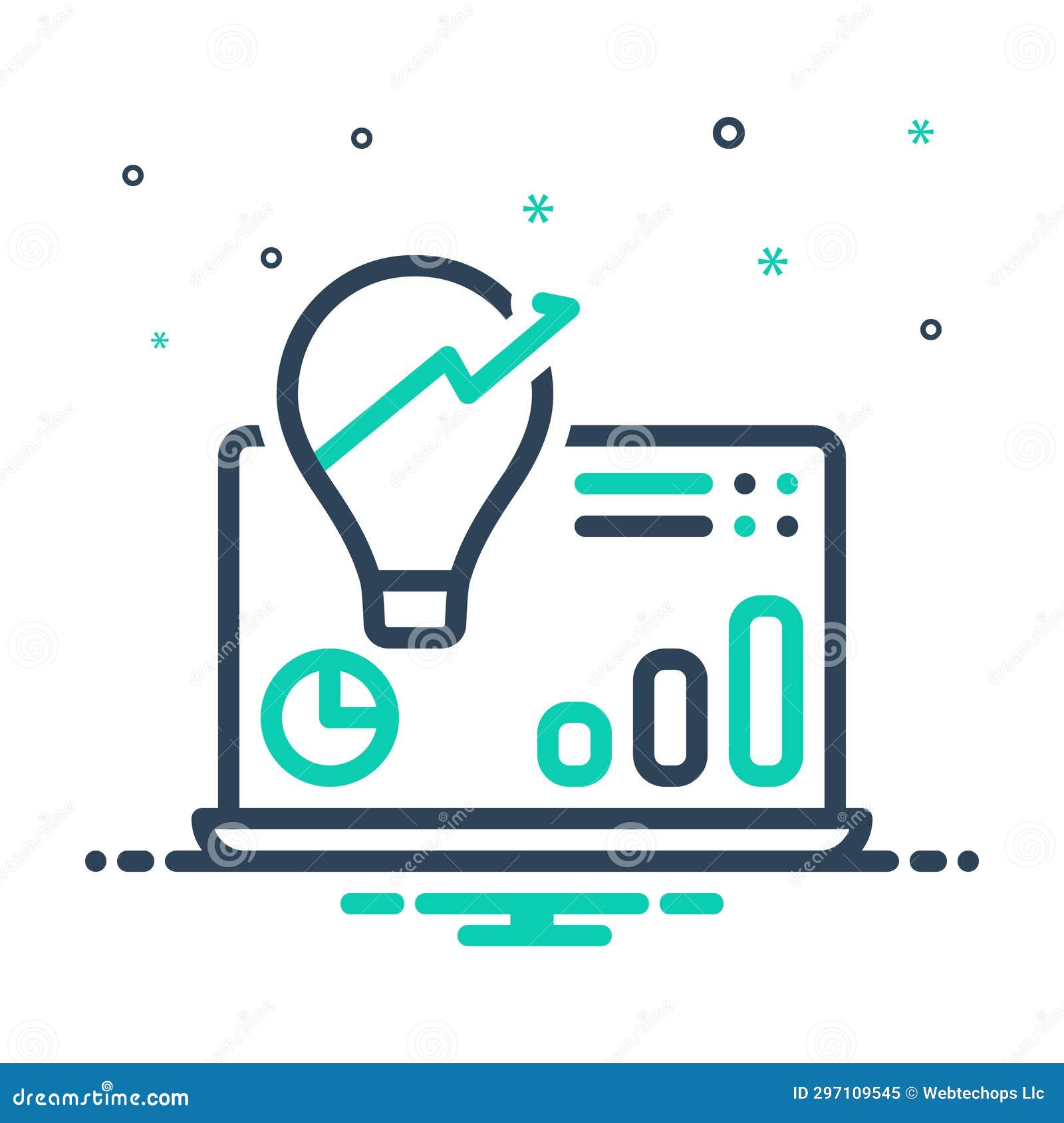 Mix Icon for Insights from, Finance and Graph Stock Vector ...