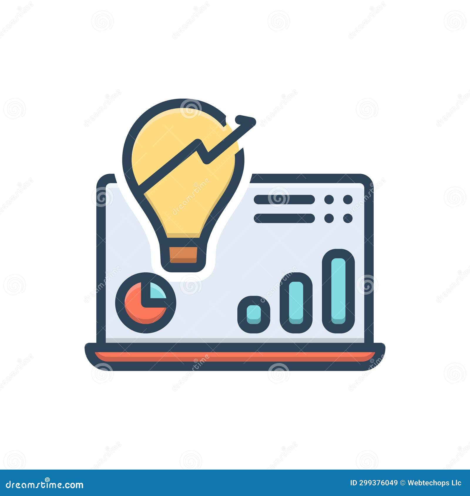 Color Illustration Icon for Insights from, Insights and Finance Stock ...