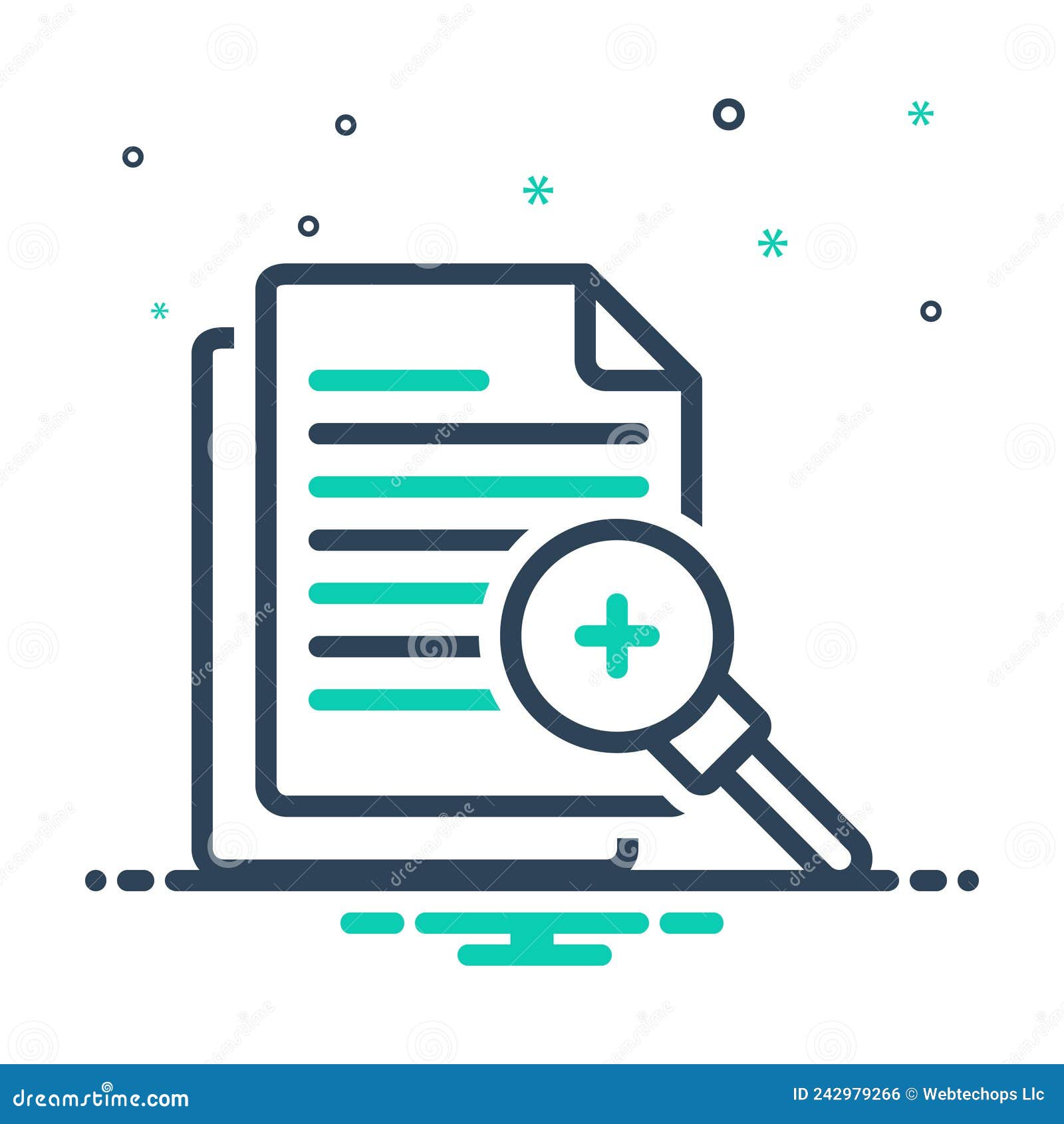 Mix Icon for Inspection, Oversight and Supervision Stock Vector ...