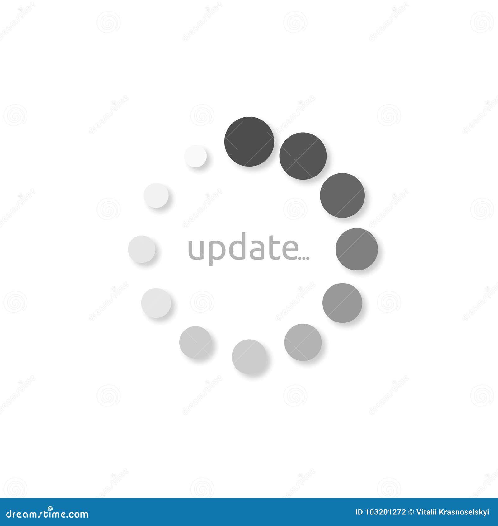 Icon Install Update, Style Design on a White Background Stock Vector ...