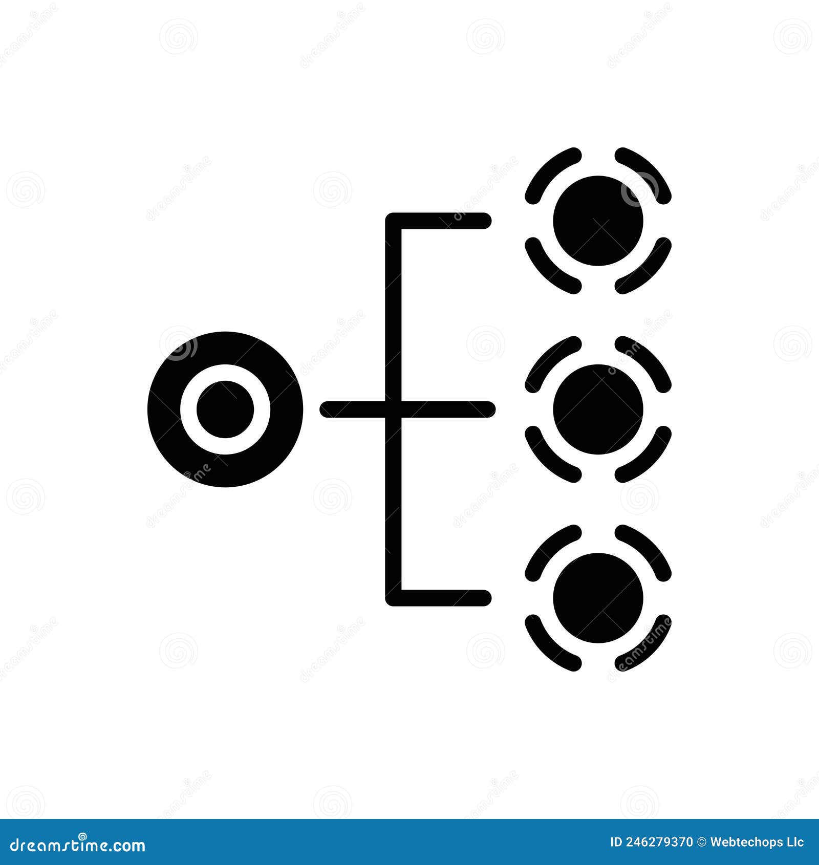 Black Solid Icon for Instances, Example and Case Stock Vector ...