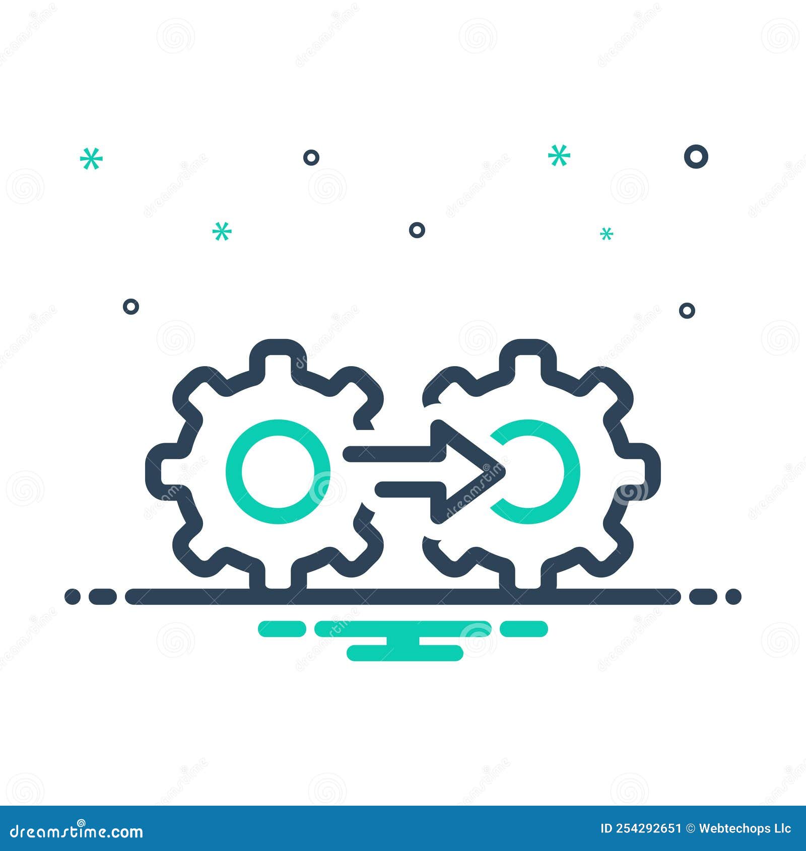 Mix Icon for Integrating, Integrate and Maintenance Stock Vector ...