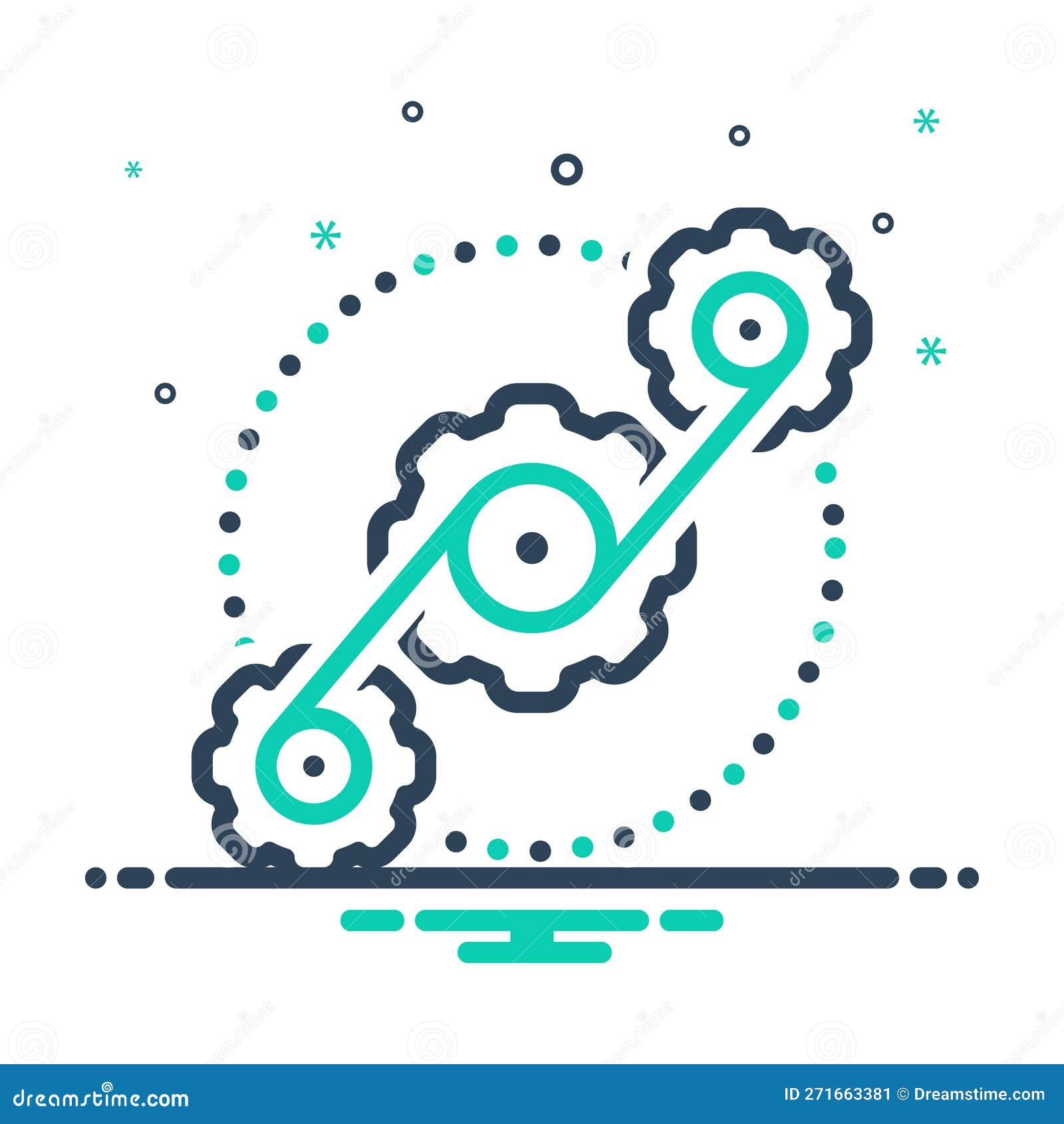 Mix Icon for Integration, Combination and Integral Stock Illustration ...