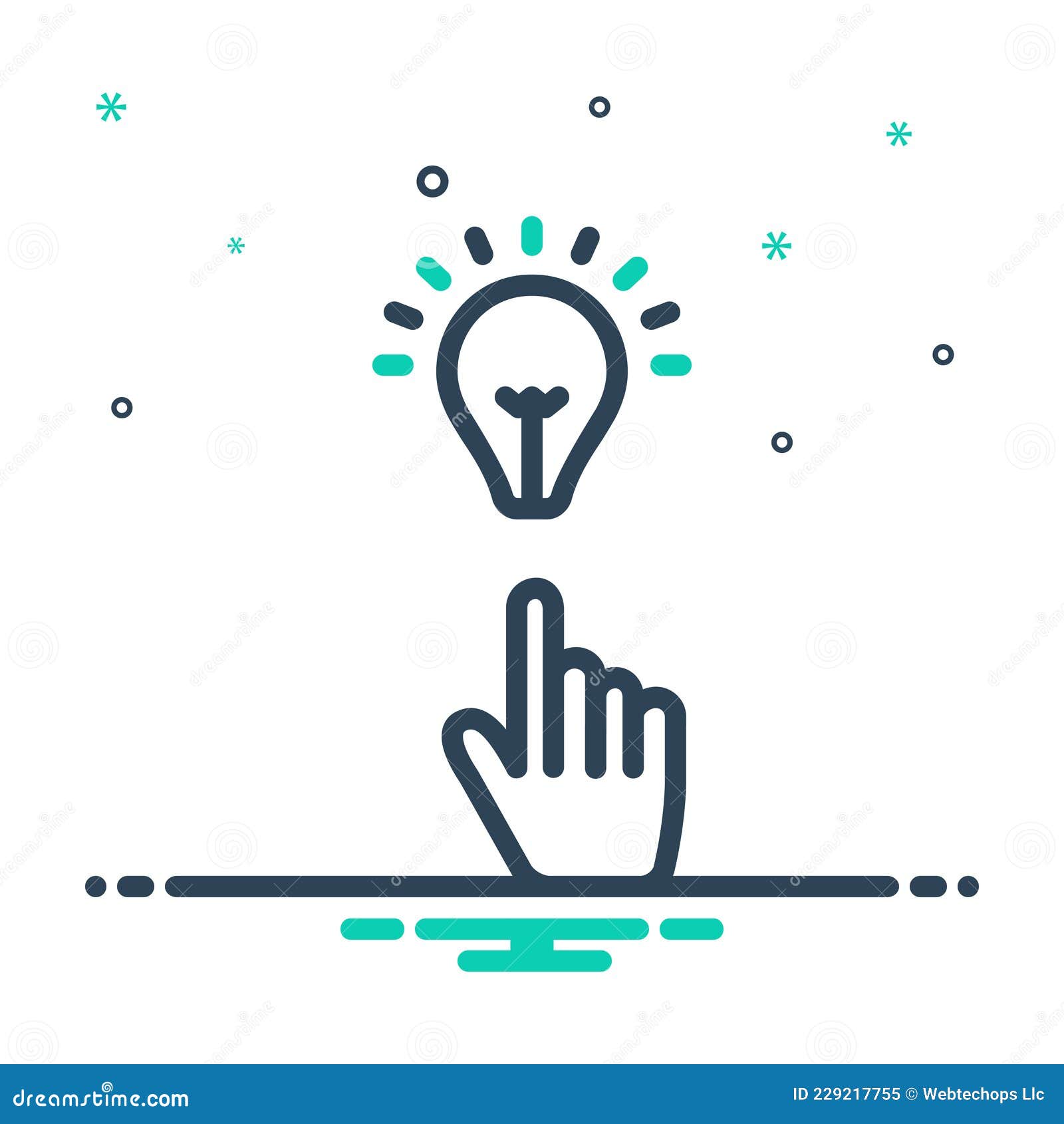 Mix Icon for Intend, Think and Plan Stock Vector - Illustration of ...