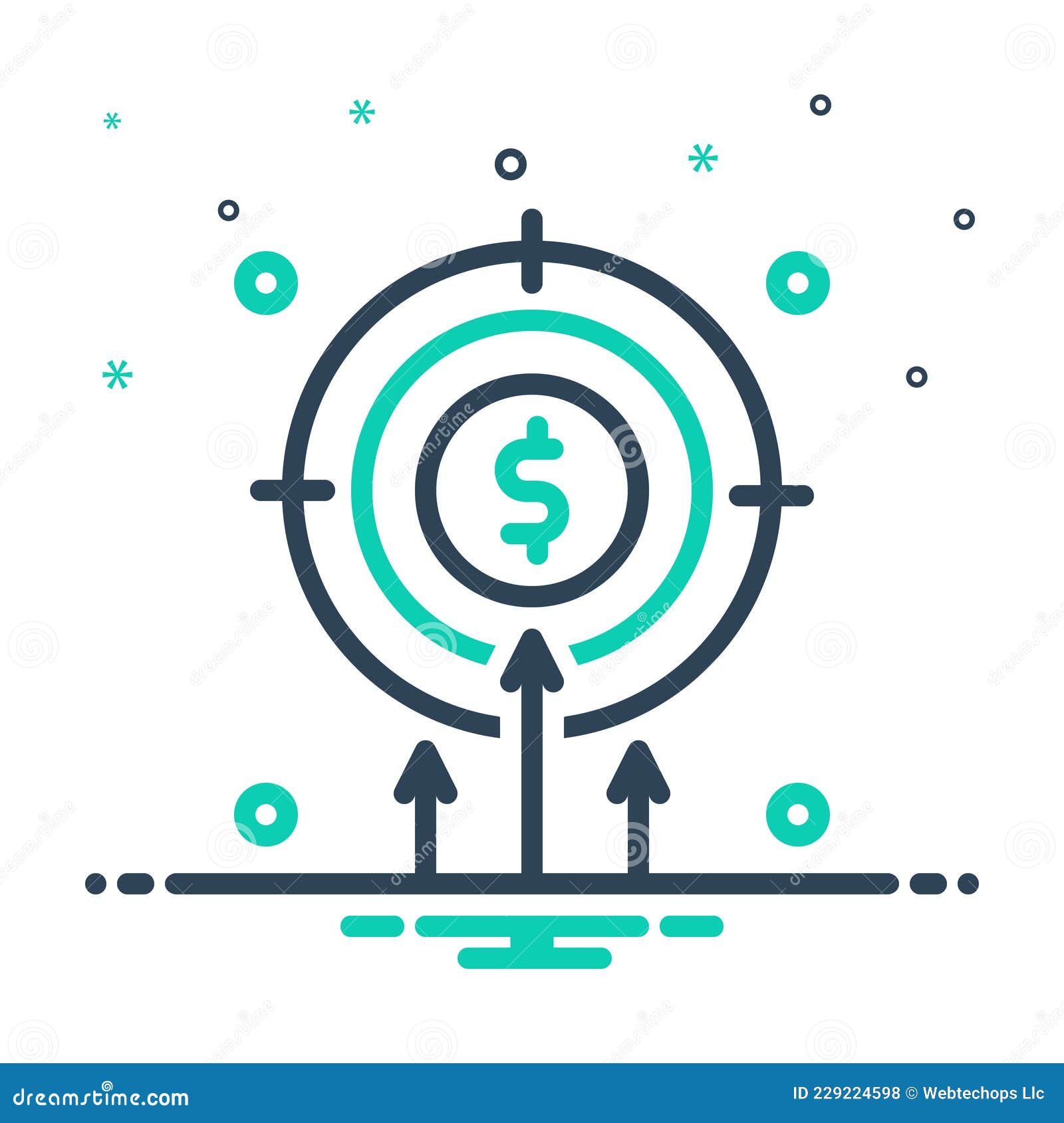 Mix Icon for Intention, Motive and Desire Stock Vector - Illustration ...