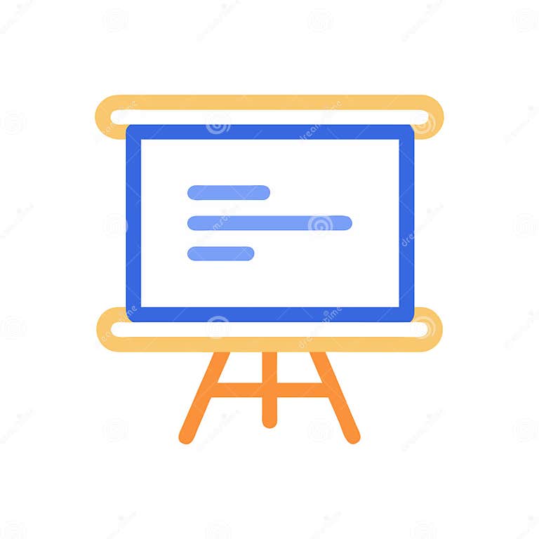 Icon for Interactive Whiteboards in Classrooms Stock Vector ...