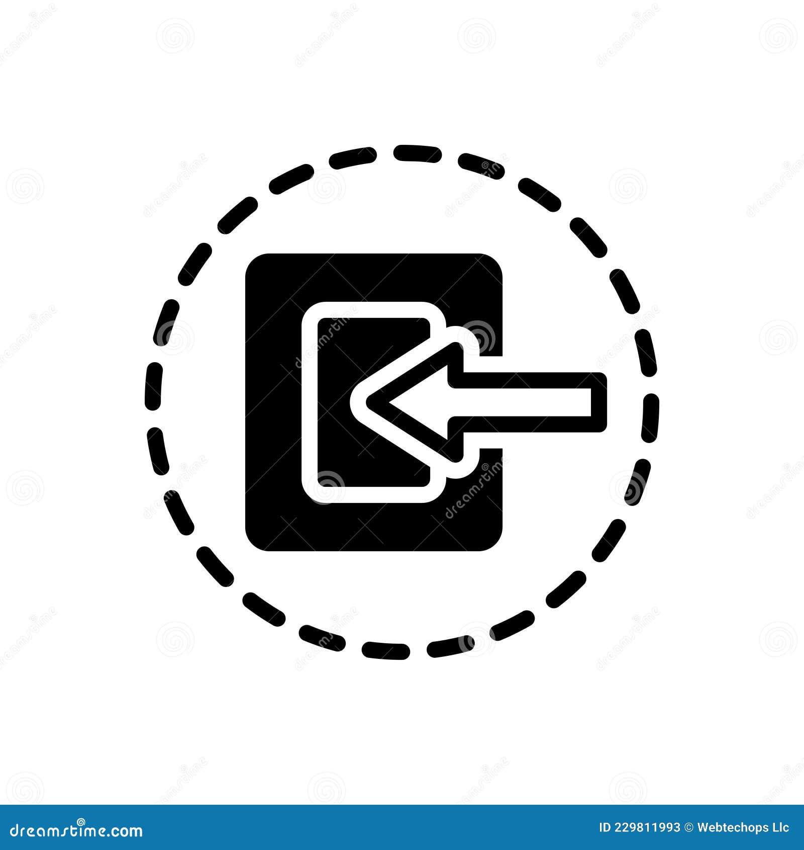 Icon Of Two Inward Arrows In Color Circle Vector Illustration ...