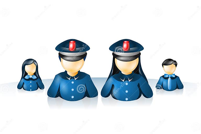 Icon Internet police stock illustration. Illustration of girls - 13889682