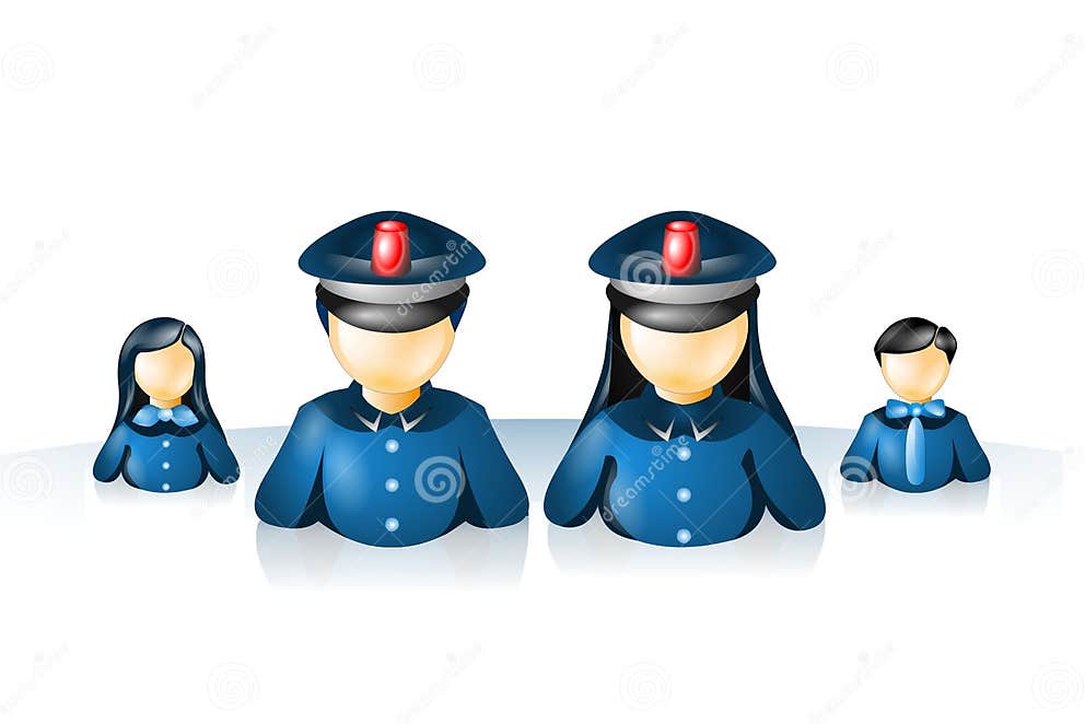 Icon Internet police stock illustration. Illustration of girls - 13889682