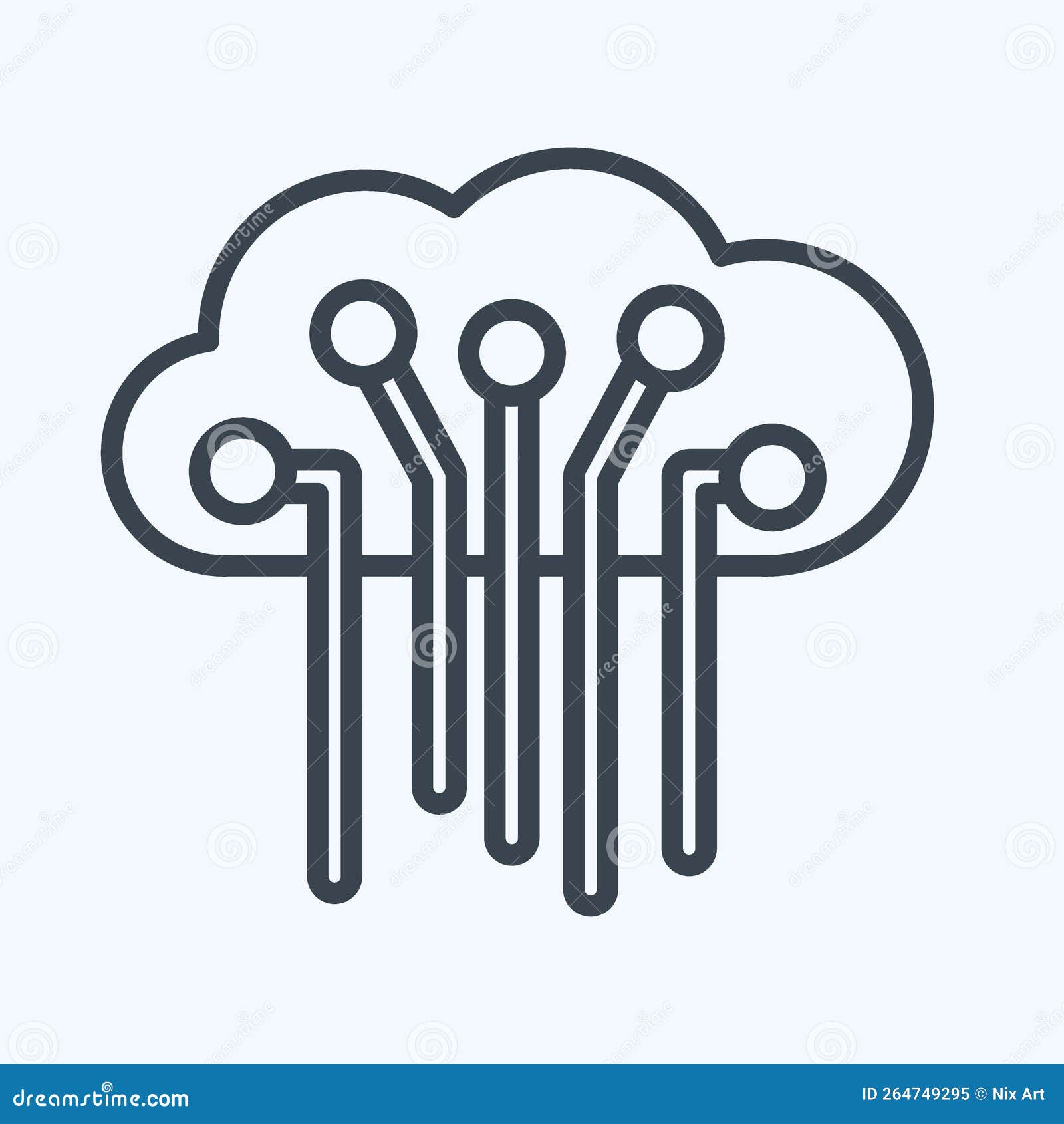 Icon Internet of Things. Related To Machine Learning Symbol. Line Style ...