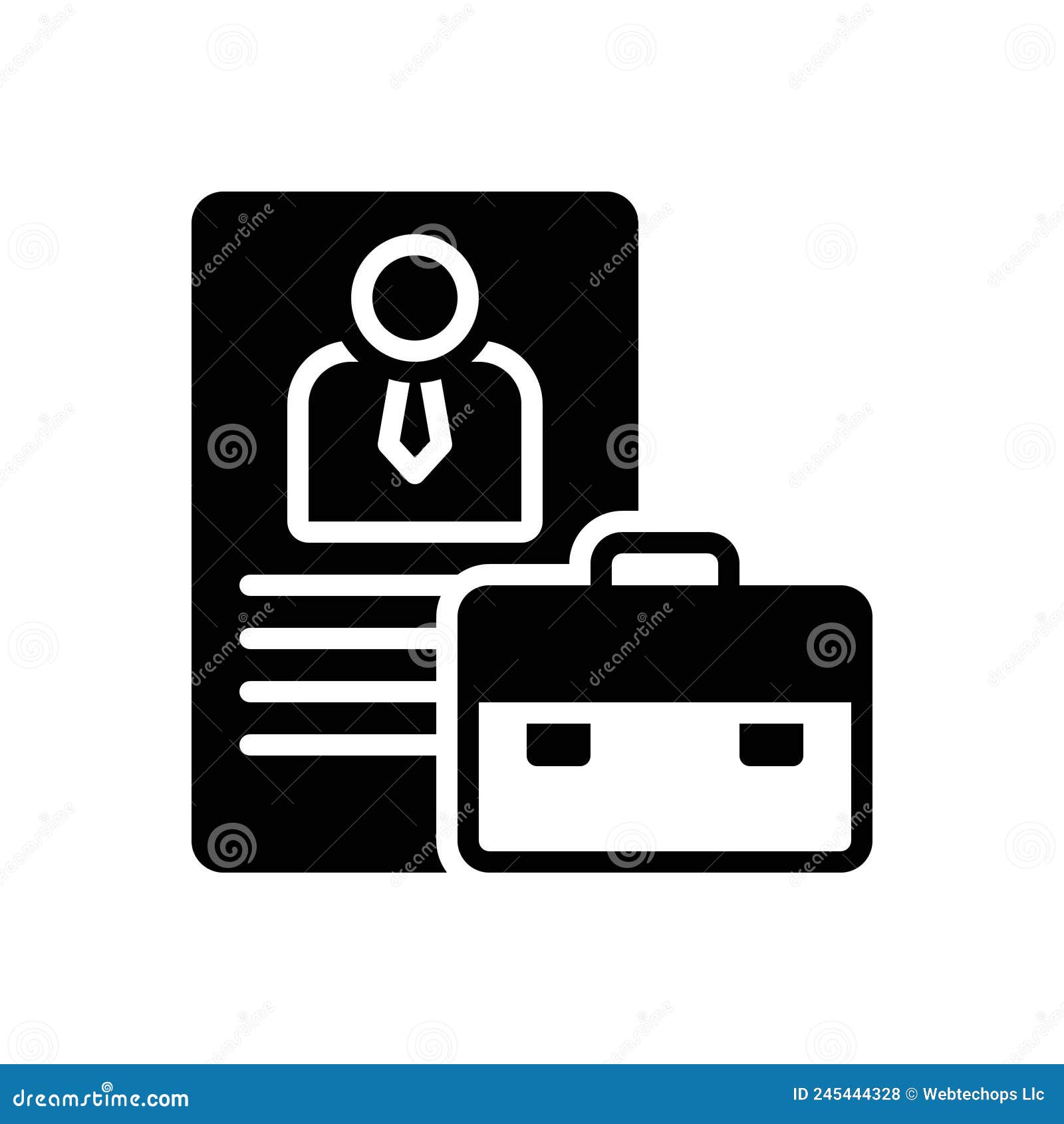 Black Solid Icon for Internship, Career and Education Stock Vector ...