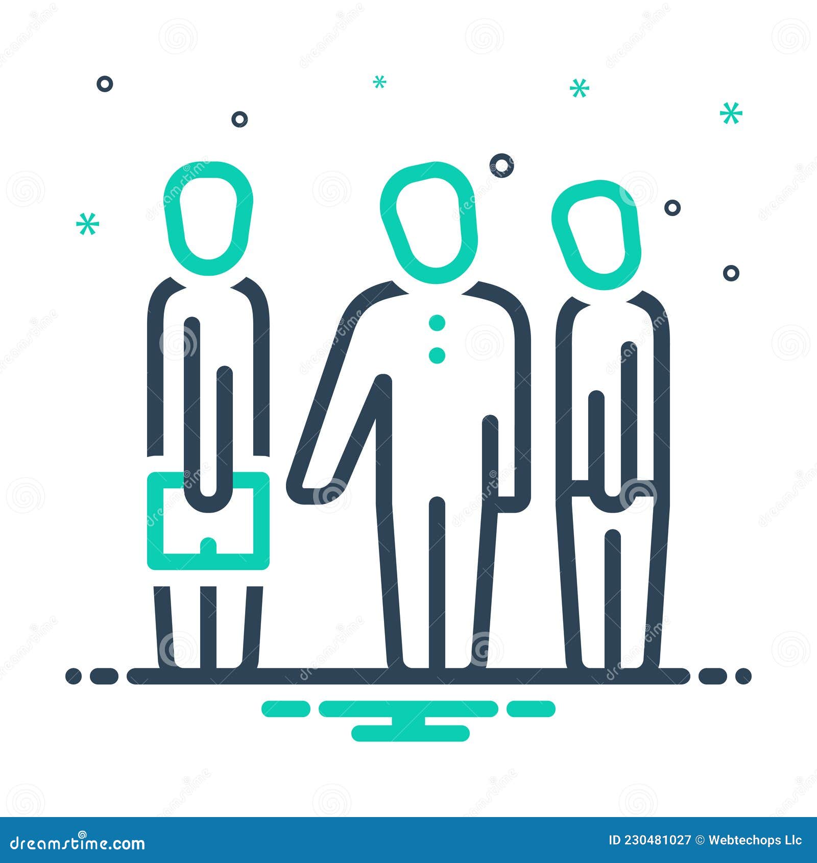 Mix Icon for Introduction, People and Corporate Stock Vector ...