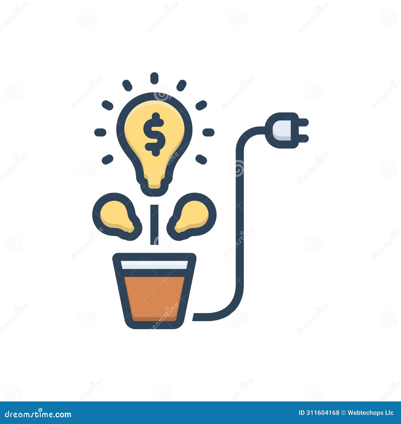 Invention Idea Innovation Background Royalty-Free Cartoon ...