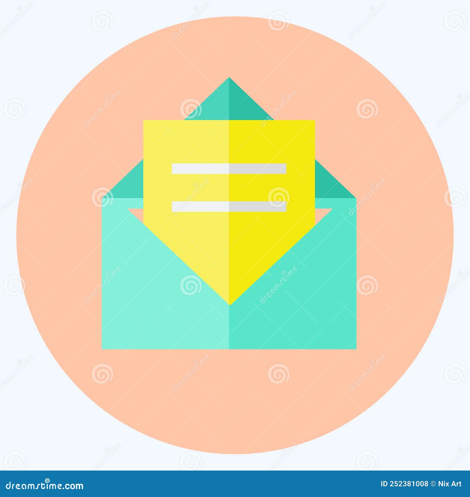 Icon Invitation. Suitable for Party Symbol. Flat Style. Simple Design ...