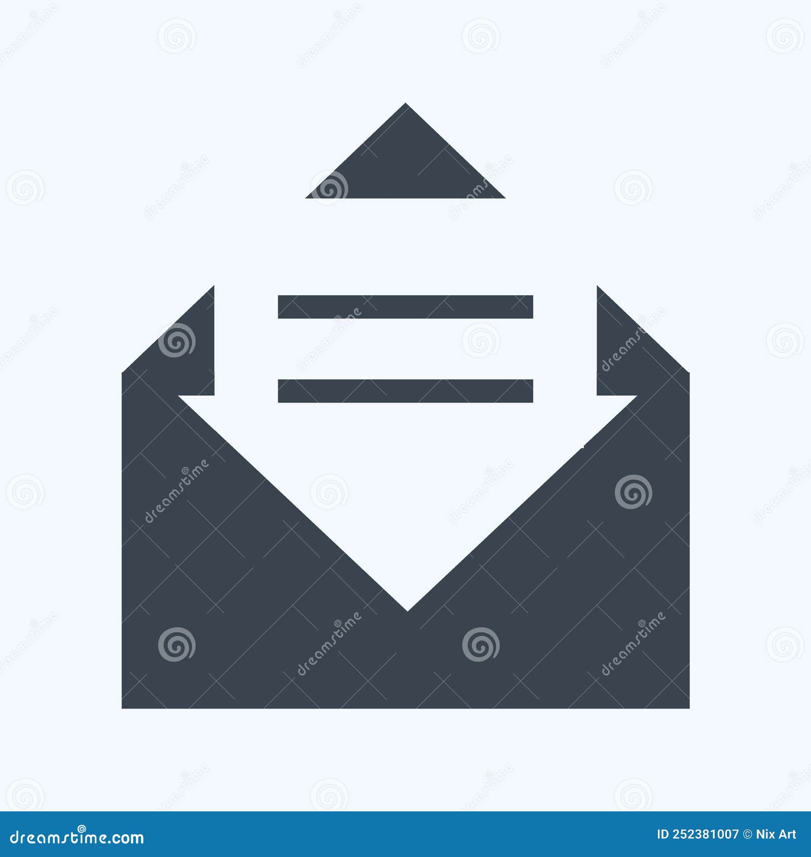 Icon Invitation. Suitable for Party Symbol. Glyph Style. Simple Design ...