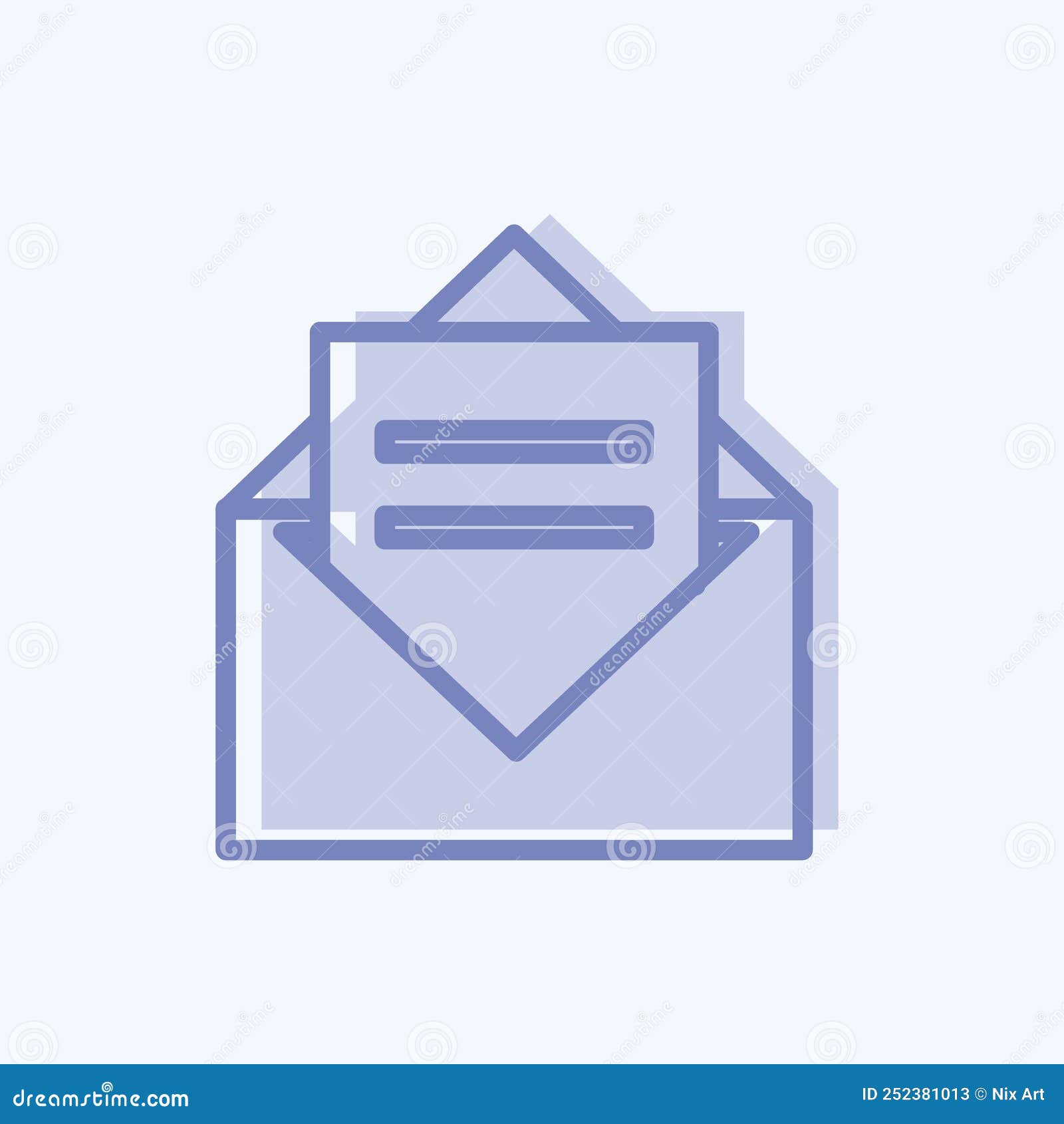 Icon Invitation. Suitable for Party Symbol. Two Tone Style. Simple ...