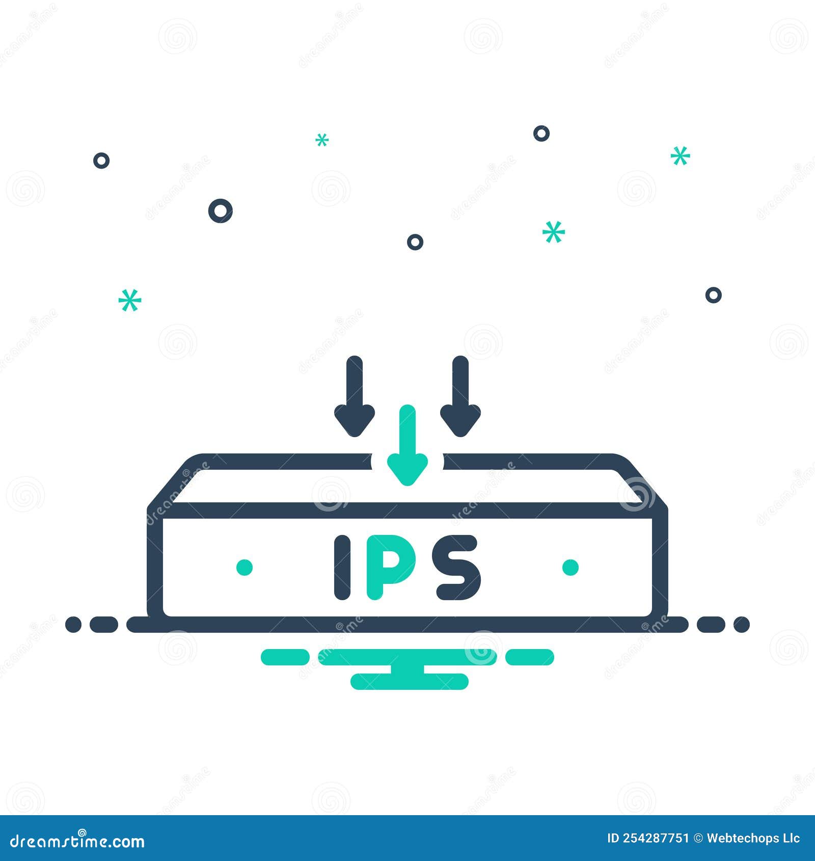 Mix Icon for Ips, Management and Network Stock Illustration ...