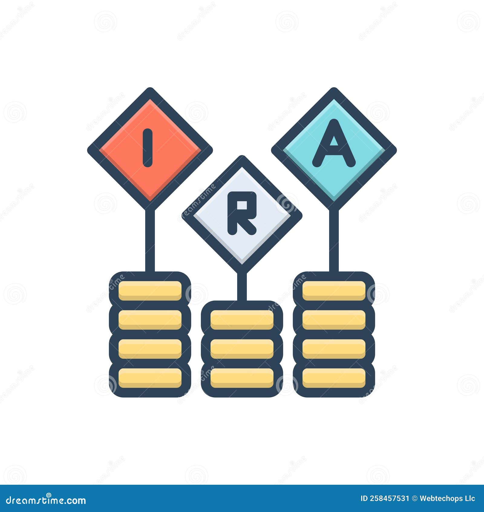 Color Illustration Icon for Ira, Advantages and Benefit Stock Vector ...