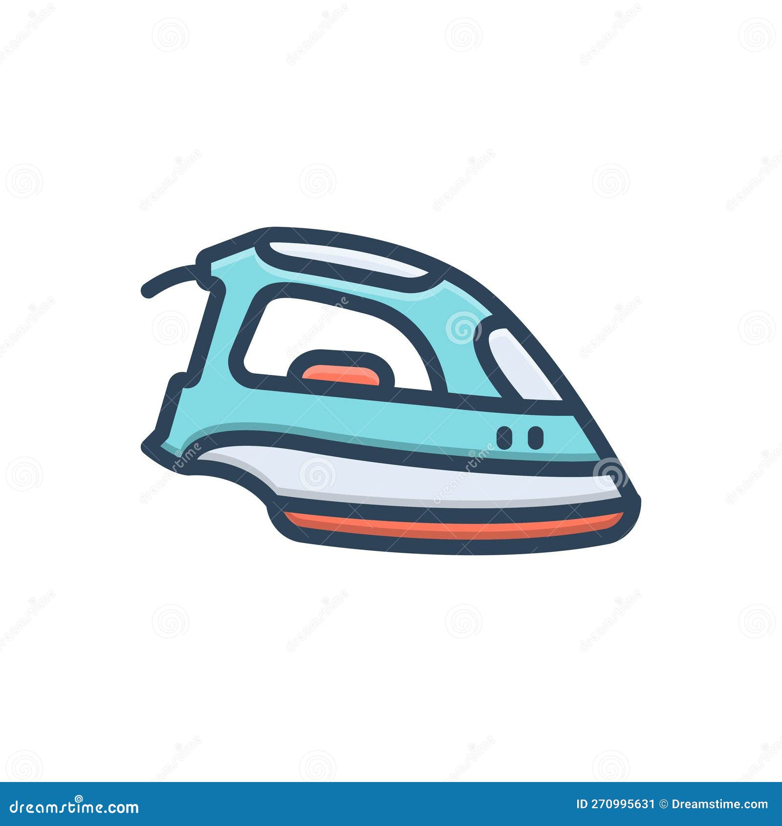 Color Illustration Icon for Iron, Ferrous and Cloth Stock Vector ...