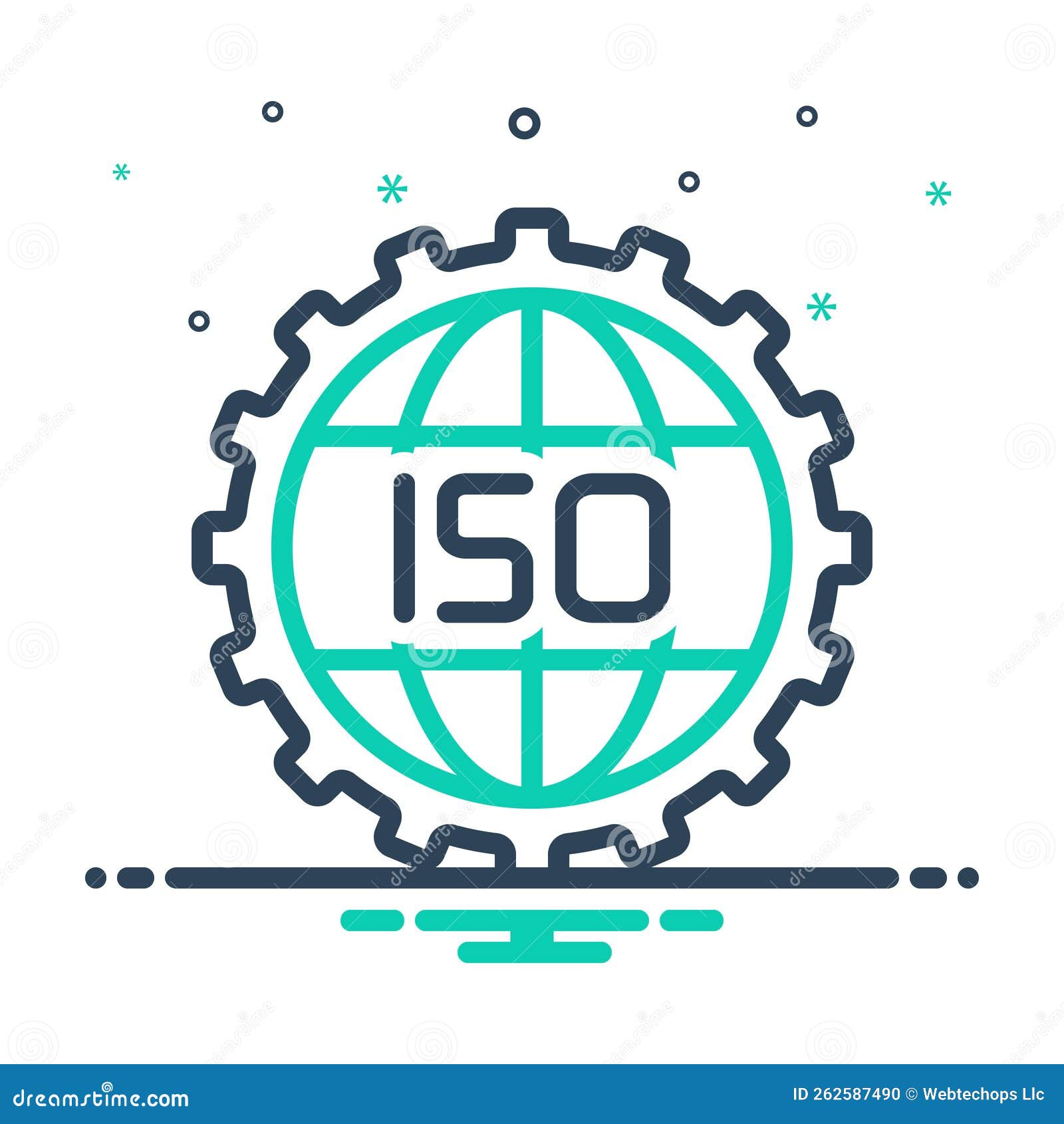 Mix Icon for Iso, Certificate and International Stock Vector ...